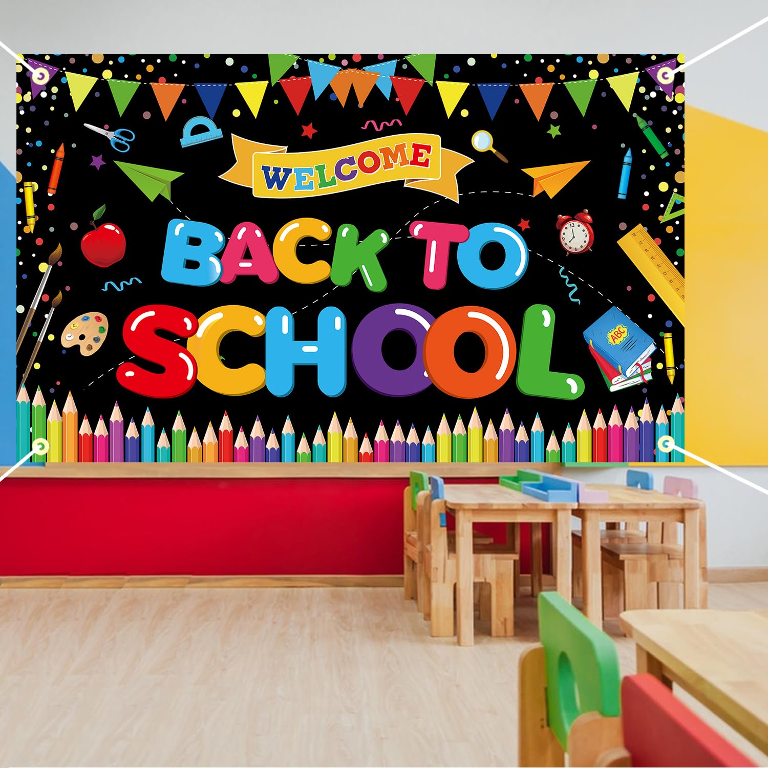 Snapklik.com : Back To School Decorations, Large Size Welcome Back To ...