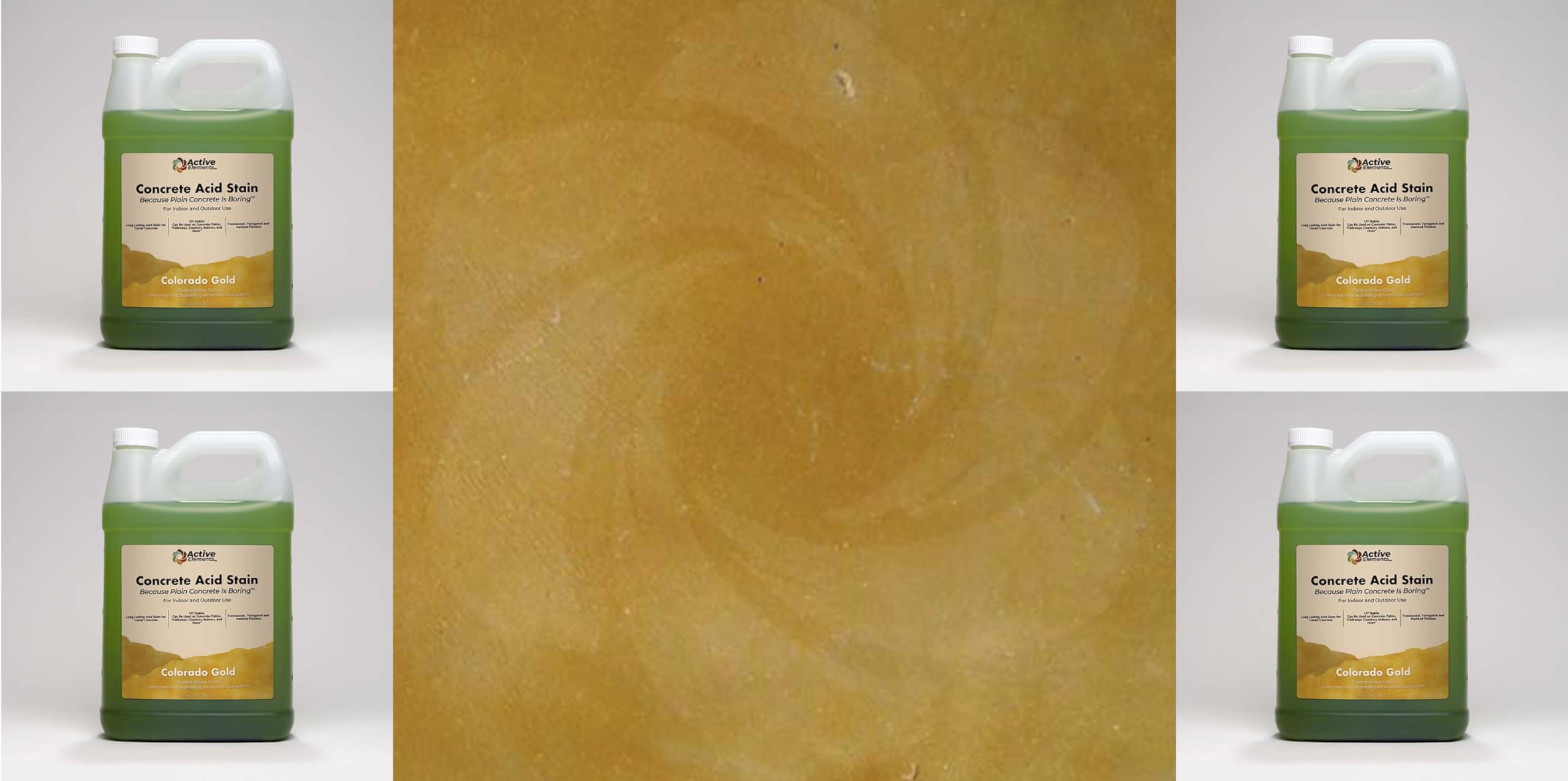 Concrete Acid Stain Pack of 4 Bulk lot - Concrete Stain Colors ...