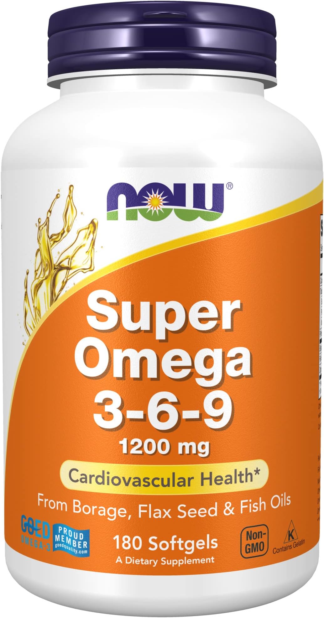 Amazon.com: NOW Foods Supplements, Super Omega 3-6-9 1200 mg with a ...