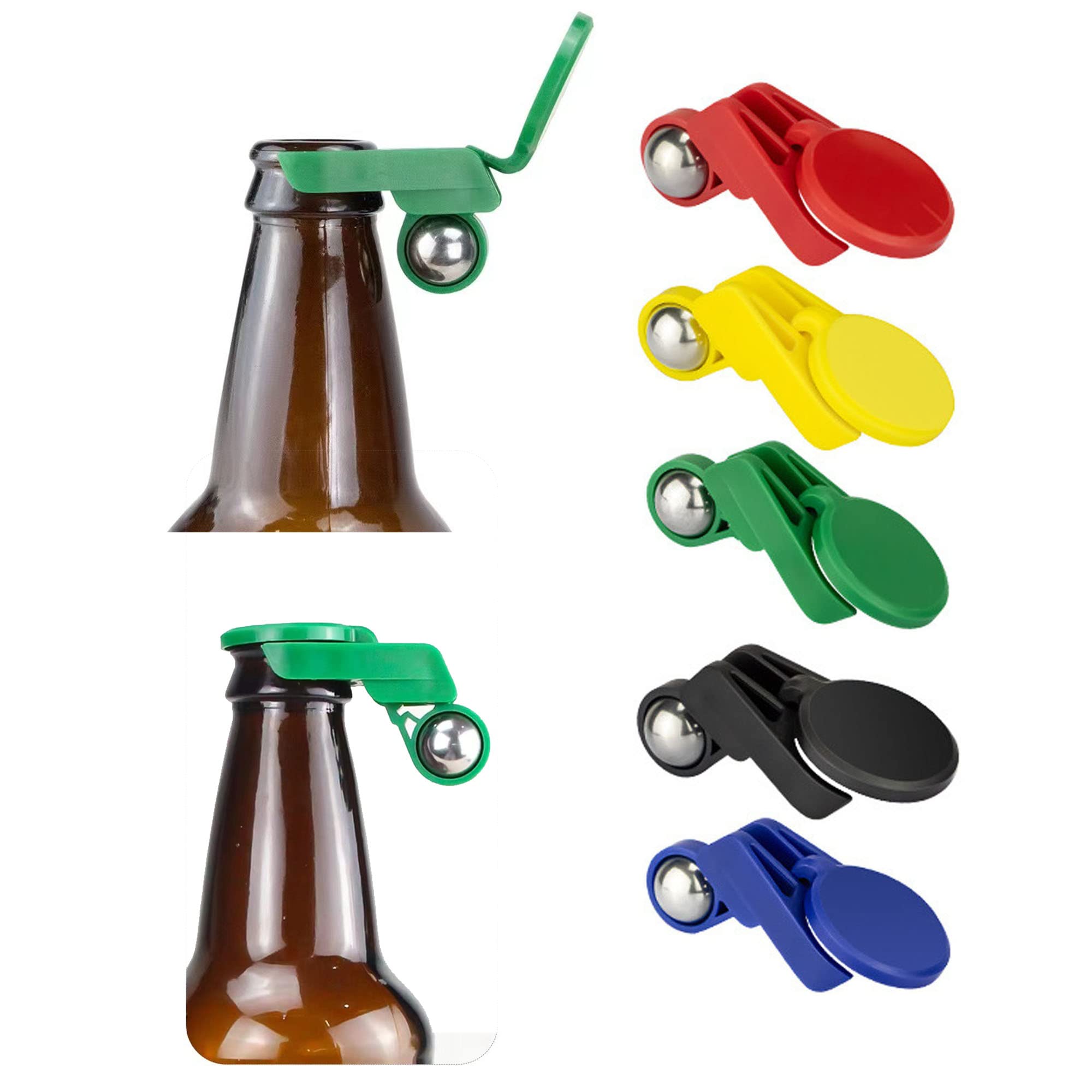 Amazon.com: FHTECO Beer Bottle Caps Automatic Beverage Bottle Topper ...