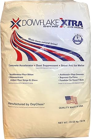 Amazon.com : CHEMSTREAM DowFlake Xtra | Calcium Chloride Flake Ice Melt ...