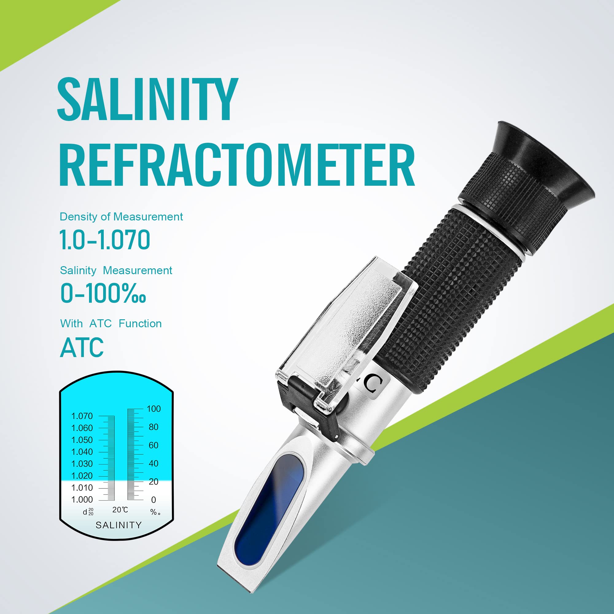 Snapklik.com : LACHOI Salinity Refractometer
