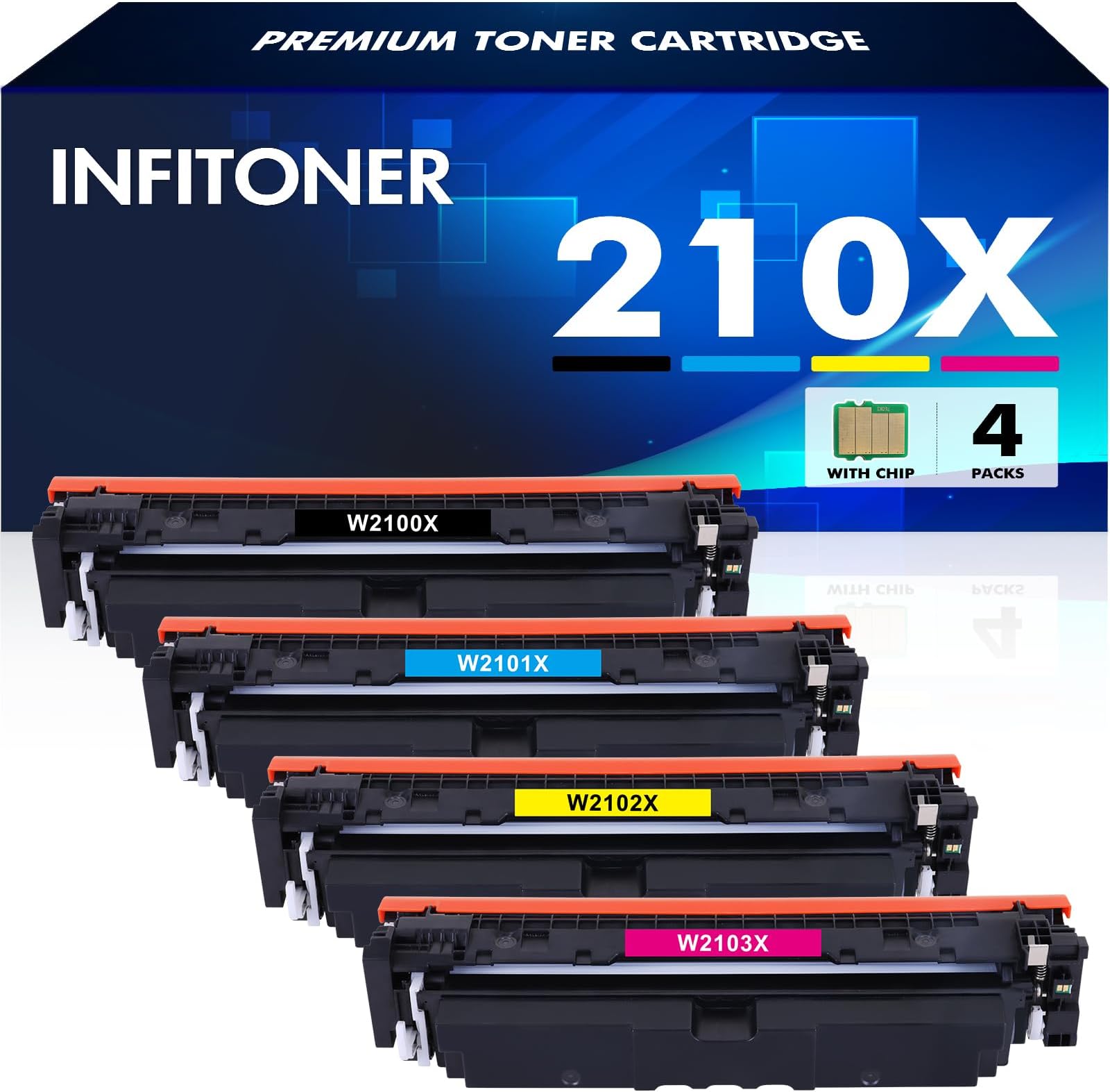 Amazon.com: 210X Toner Cartridges High Cartridges Compatible with Color ...