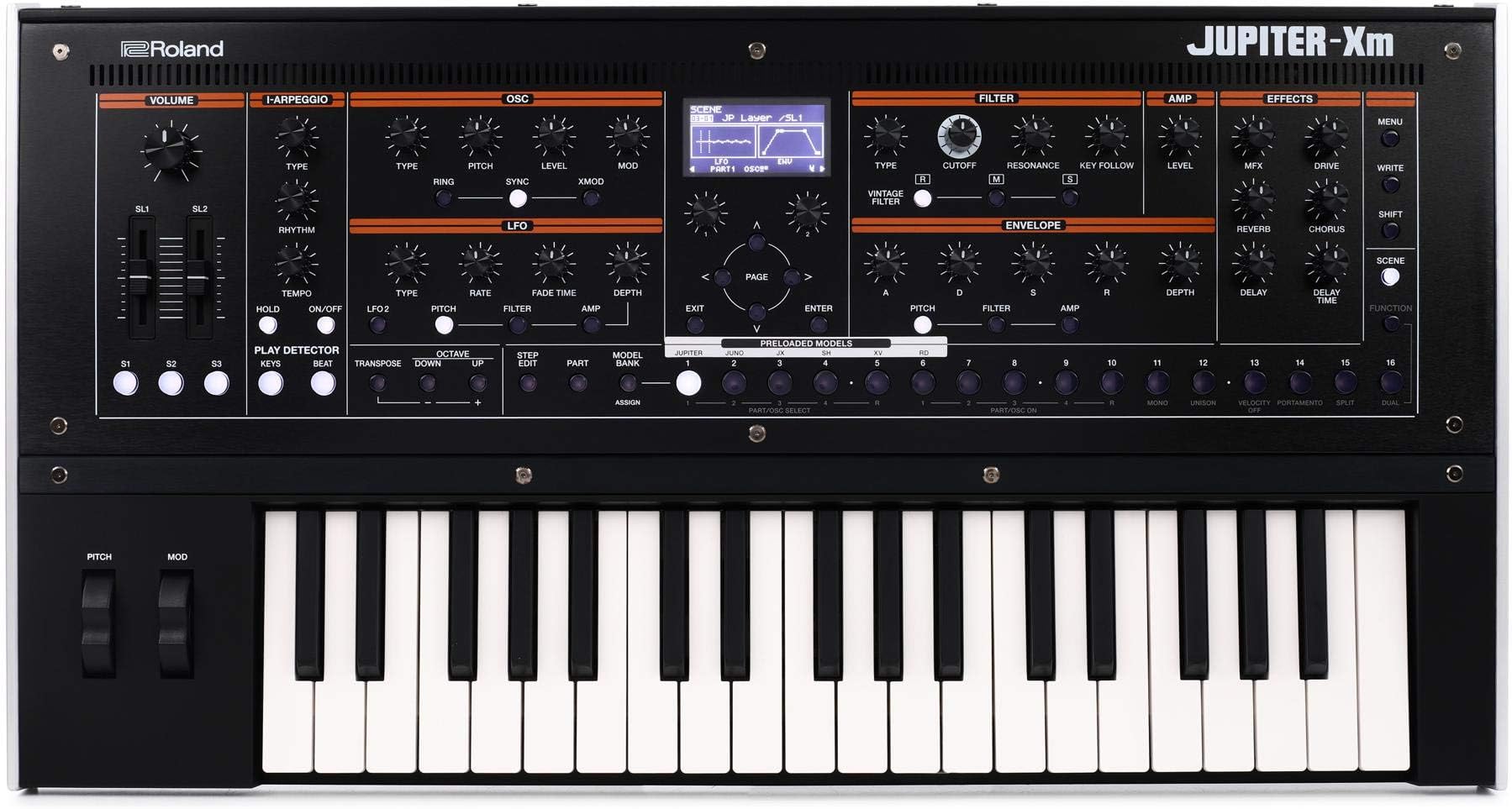 Amazon.com: Roland Keyboard Synthesizer (JUPITER-XM) : Musical Instruments