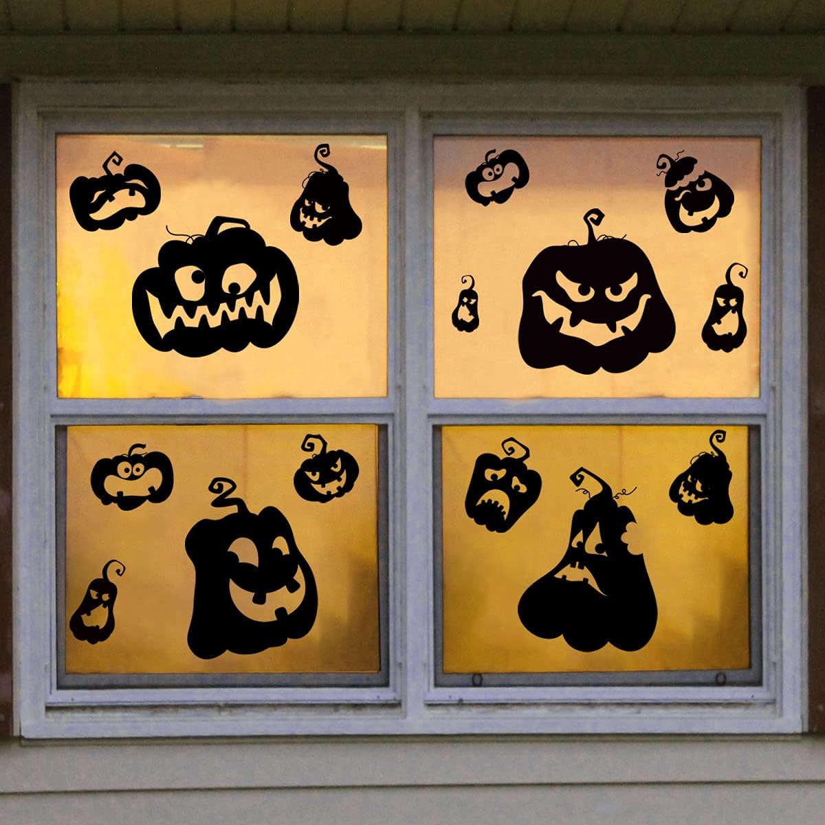 Buy Bunny Chorus Halloween Decorations Window Clings Indoor Pumpkin ...
