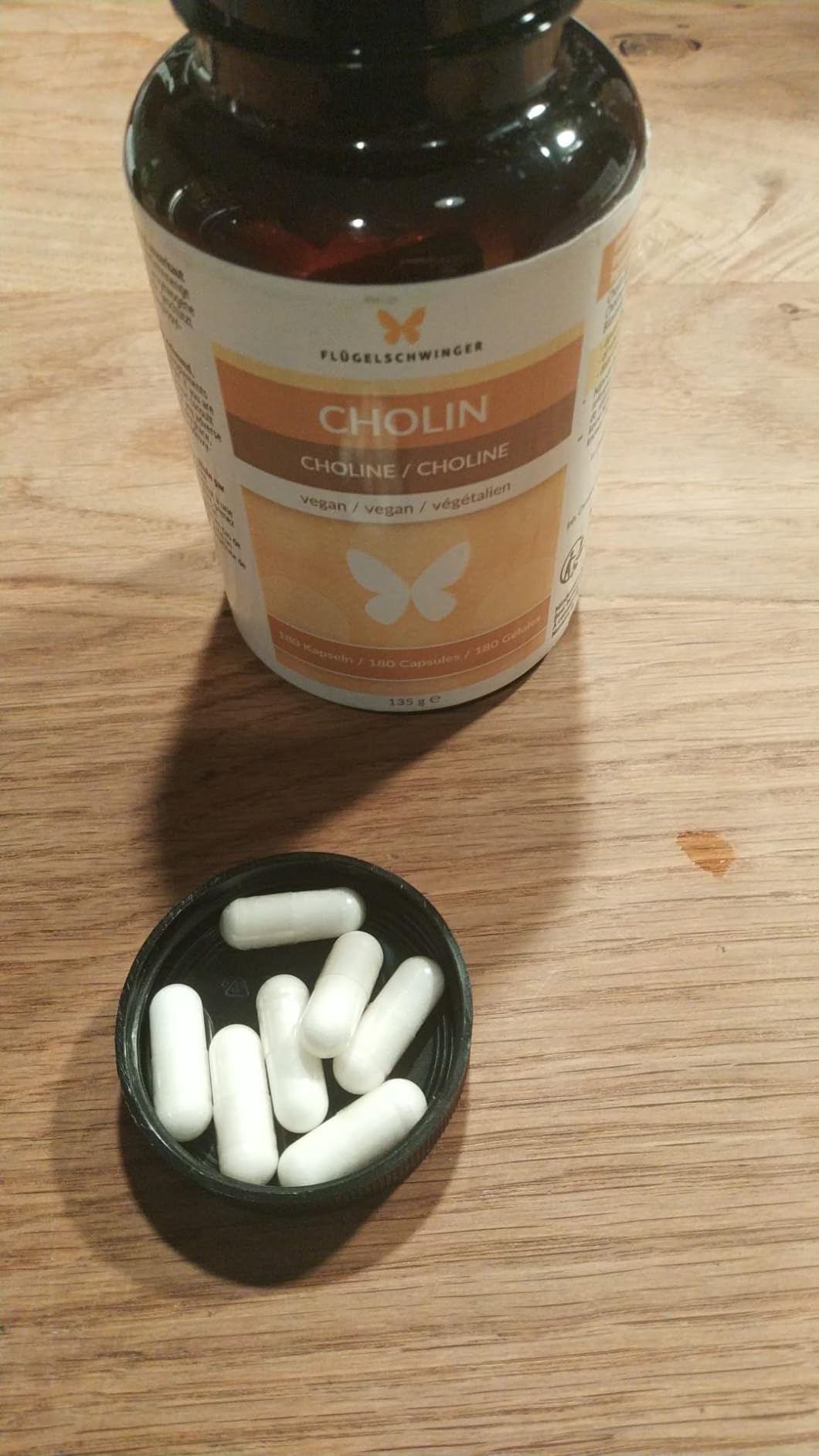 200 Cholin Kapseln für 6 Monate, für einen normalen Fettstoffwechsel ...
