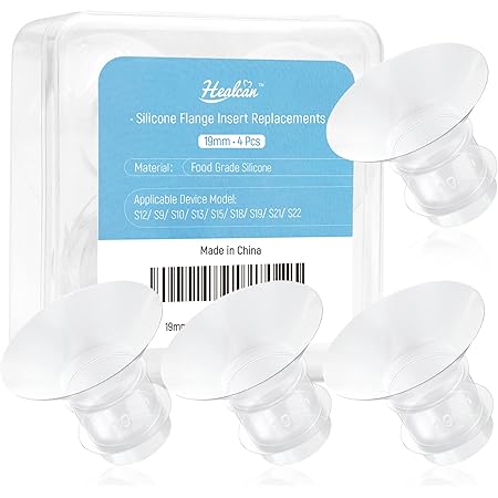 Amazon.com : Silicone Flange Insert 15mm/17mm/19mm/21mm 4pcs Wearable ...