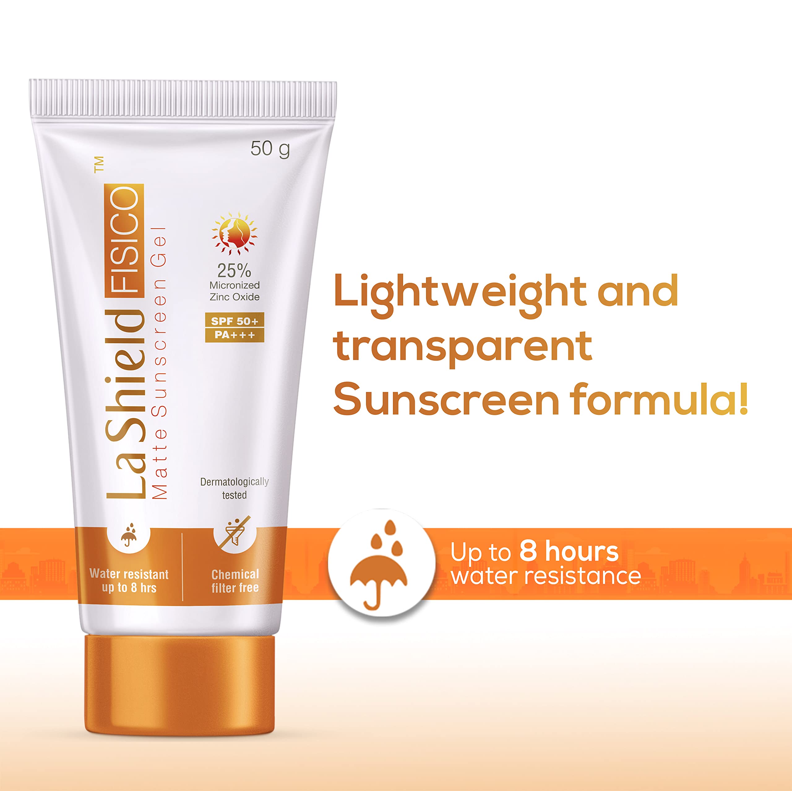 Buy La Shield Fisico SPF 50+ & PA+++ Mineral Based Sunscreen Gel ...
