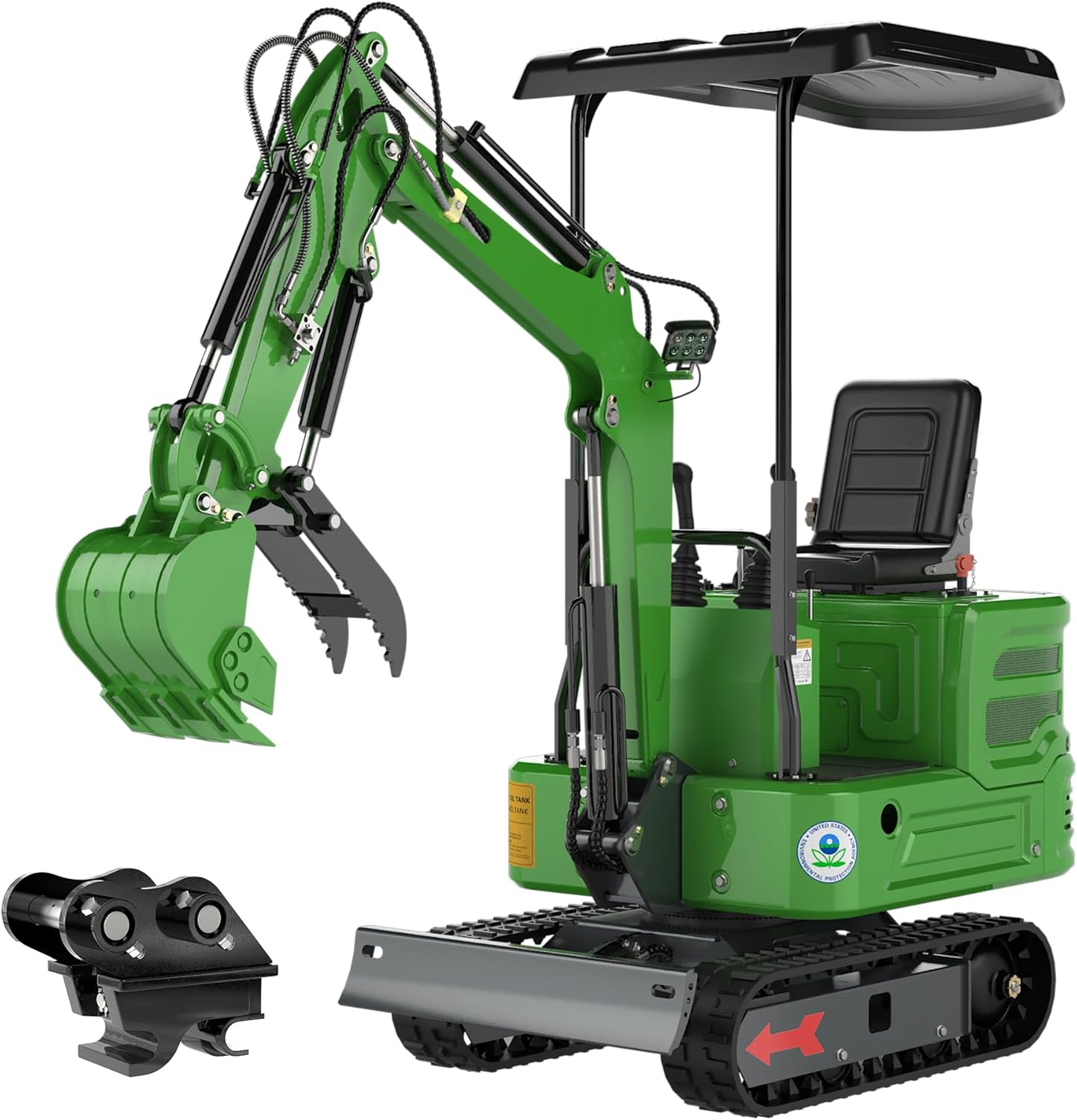 Amazon.com : Digmaster Mini Excavator 2650lb, 13.5HP B&S Engine with ...