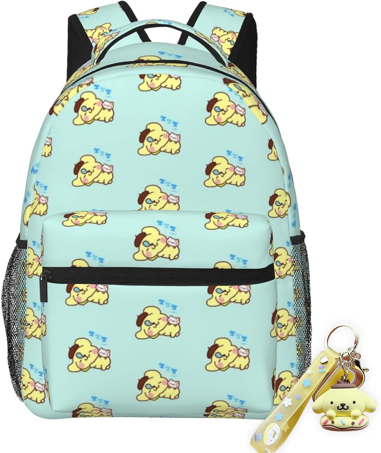 Amazon.com: RODES Pompompurin Casual Backpack With Cute Keychain ...