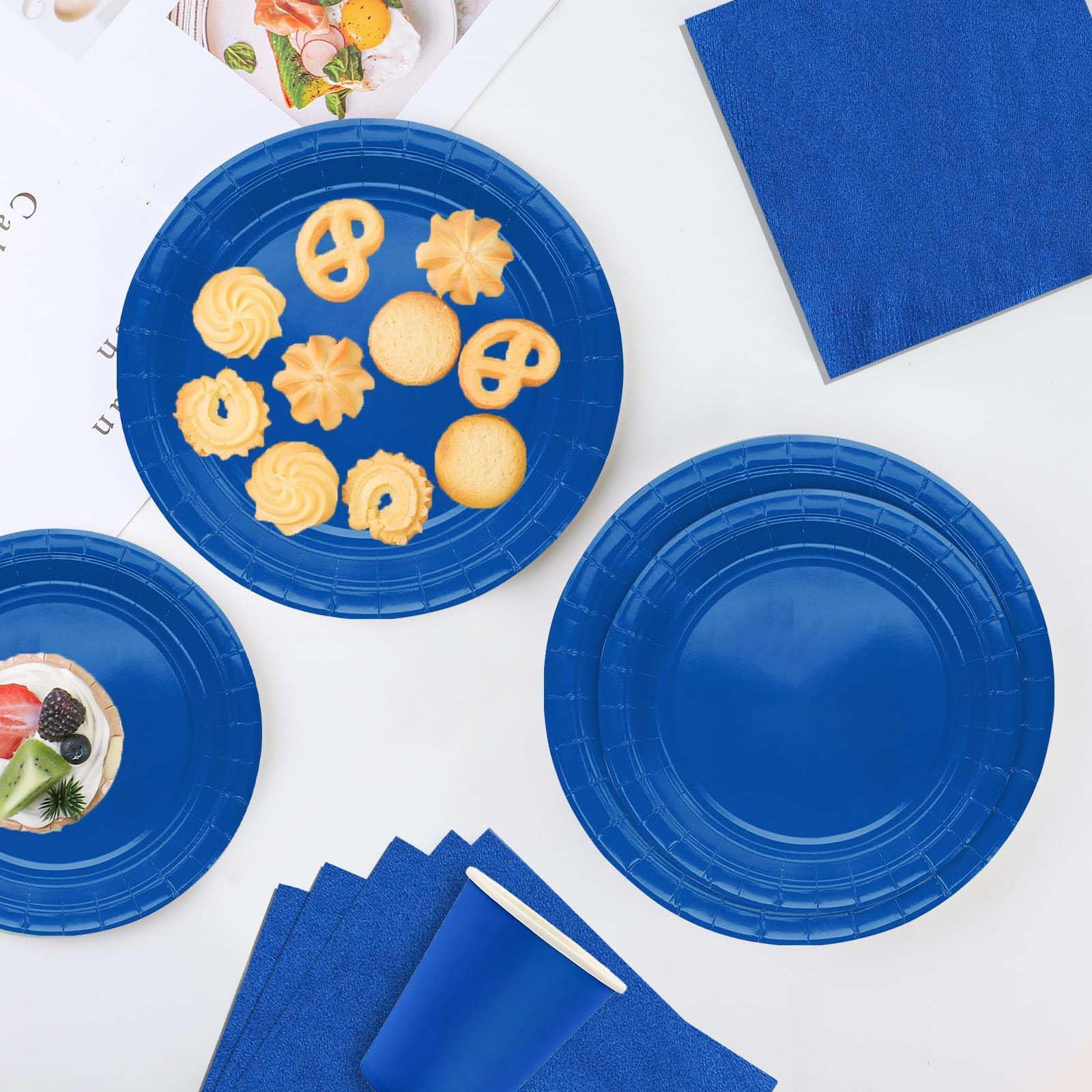 Royal Blue Paper Plates