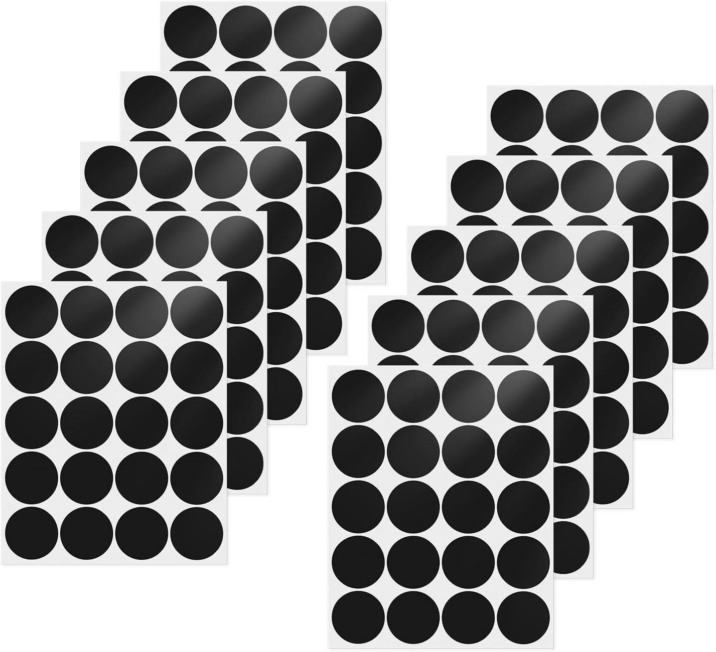 YIKIADA Black Dot Stickers 2 Inches Vinyl Self-Adhesive Waterproof ...