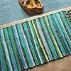 Amazon.com: Zeafeel Chindi Rag Rug, Machine Washable Cotton Reversible ...