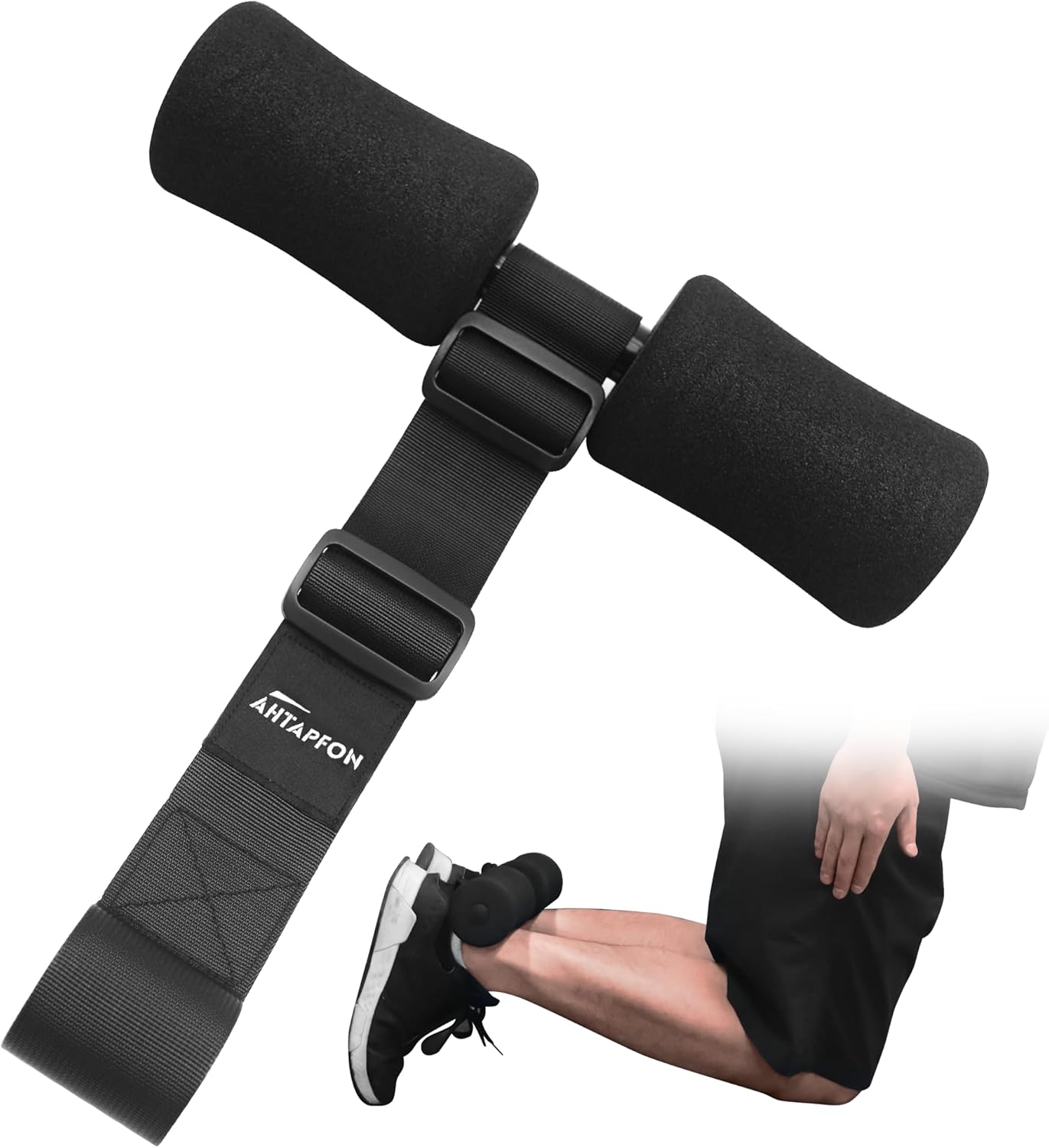Amazon.com : AHTAPFON Hamstring Nordic Curl Strap Adjustable For ...