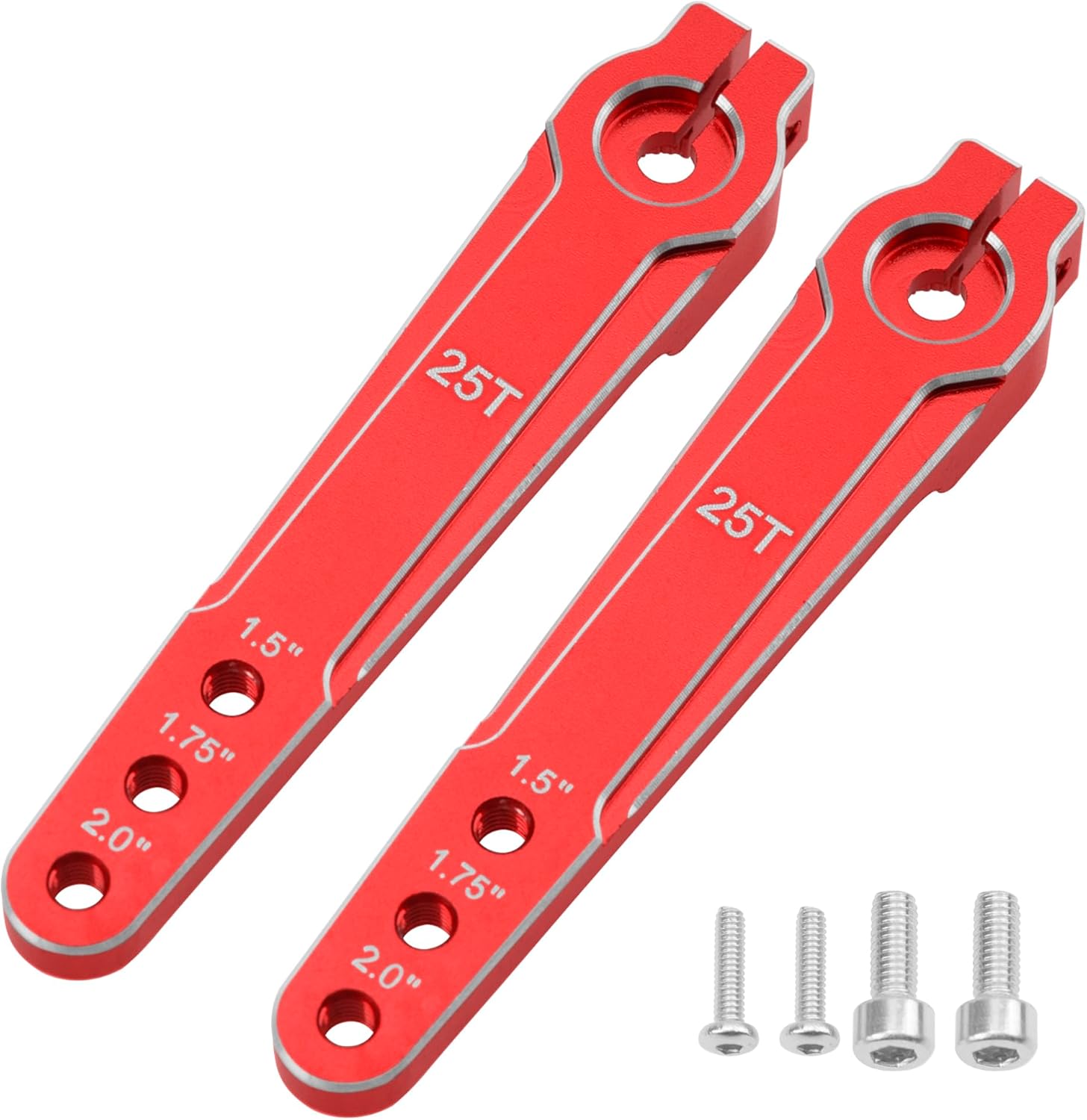 Amazon.com: 2Pcs ShareGoo Aluminum 2.0inch 25T Servo Arm Horn Long ...