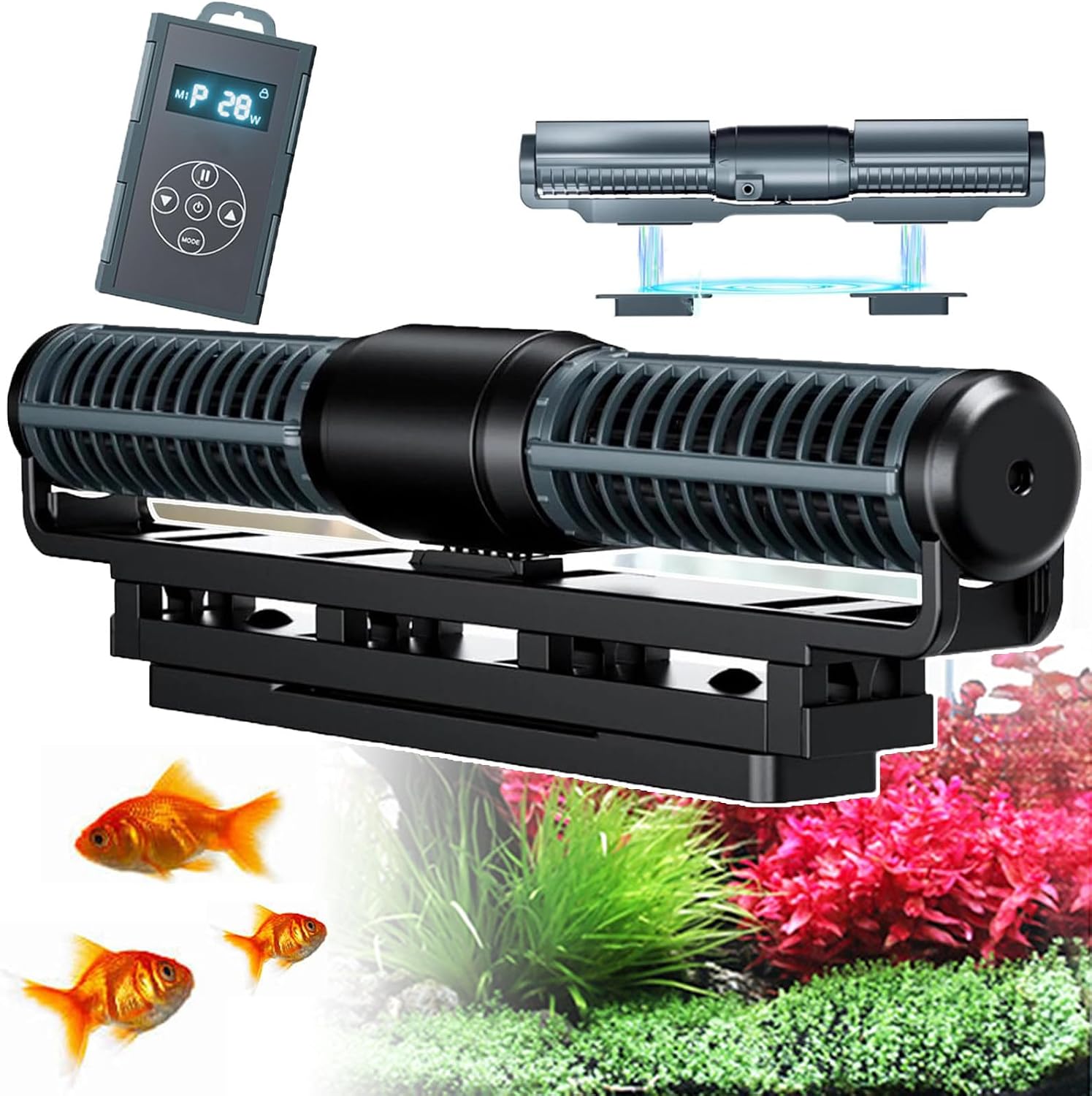 Amazon.com: Aquarium Wave Maker Support Mobile Control,Cross Flow Water ...