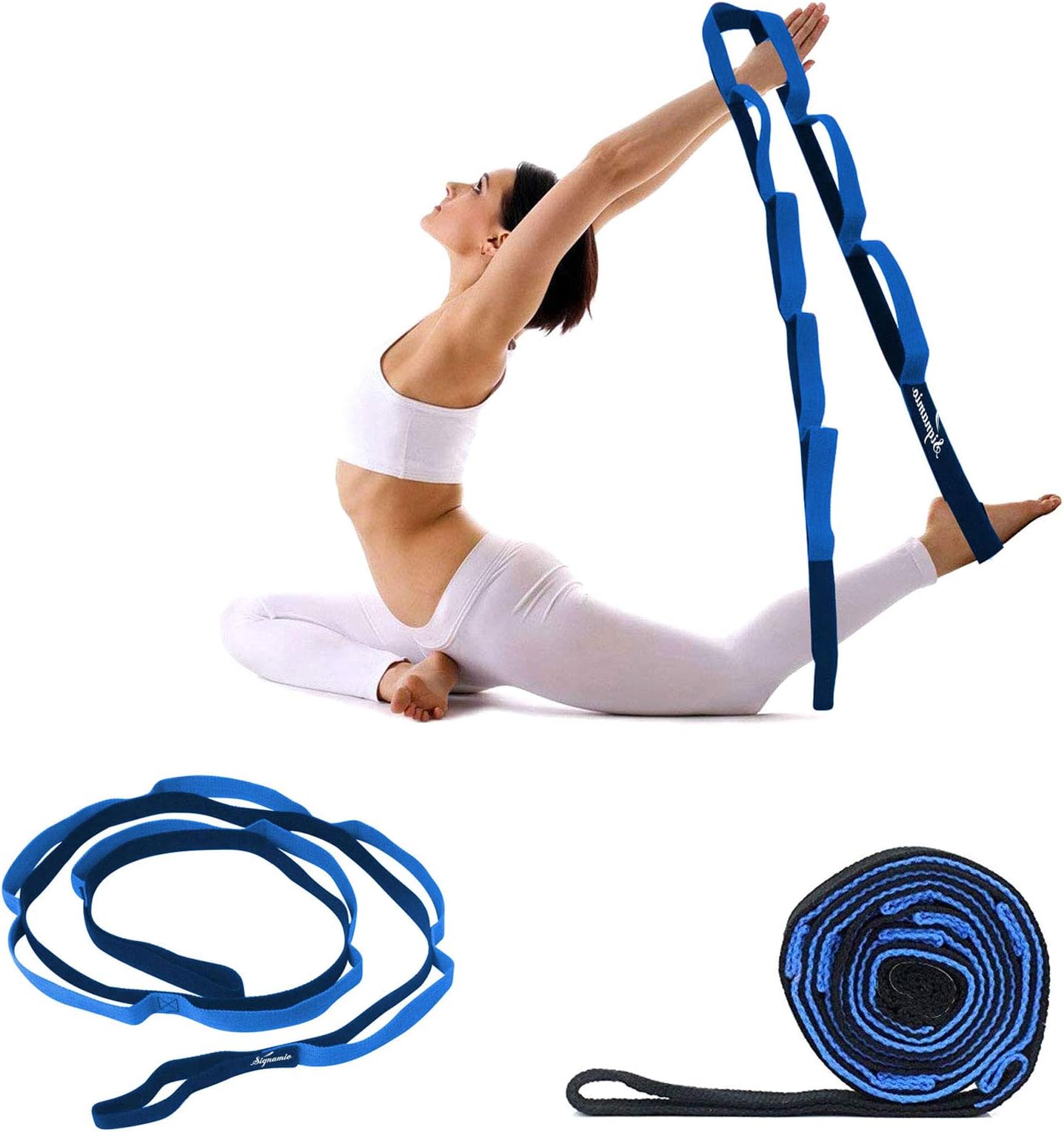 LAFILLETTE Exercise Polyester Band 10 Loops Stretching Strap for ...
