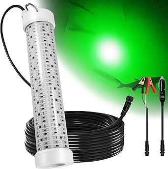 Amazon.com: Goldlife 12V Underwater Green Fishing Light with 50ft Cable ...