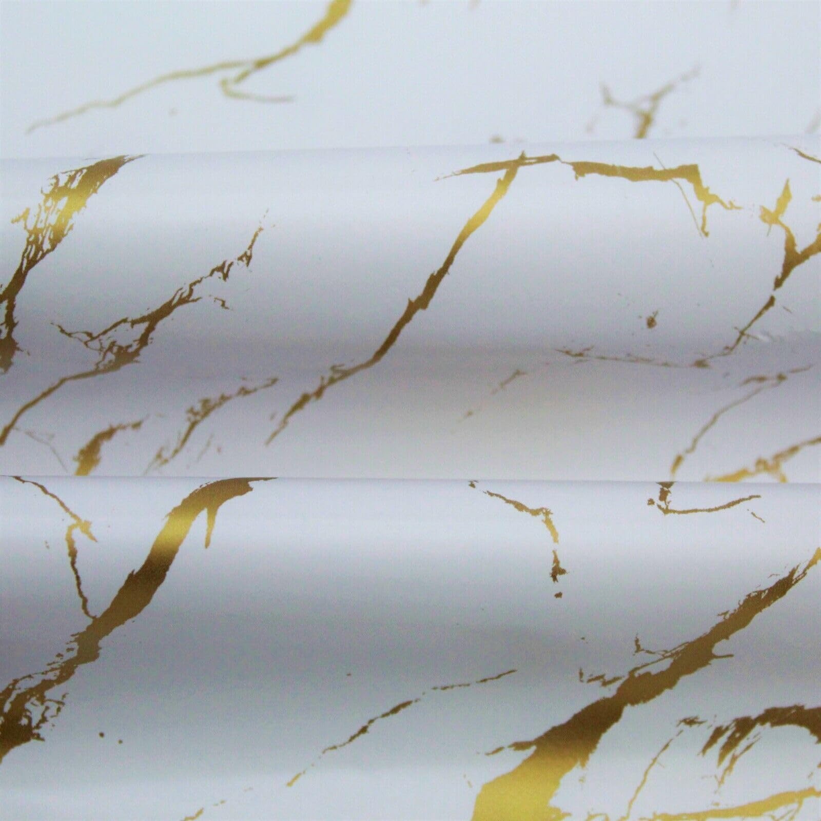 Plain White Gold Marble Effect PVC Tablecloth Kitchen WorkTop Granite ...