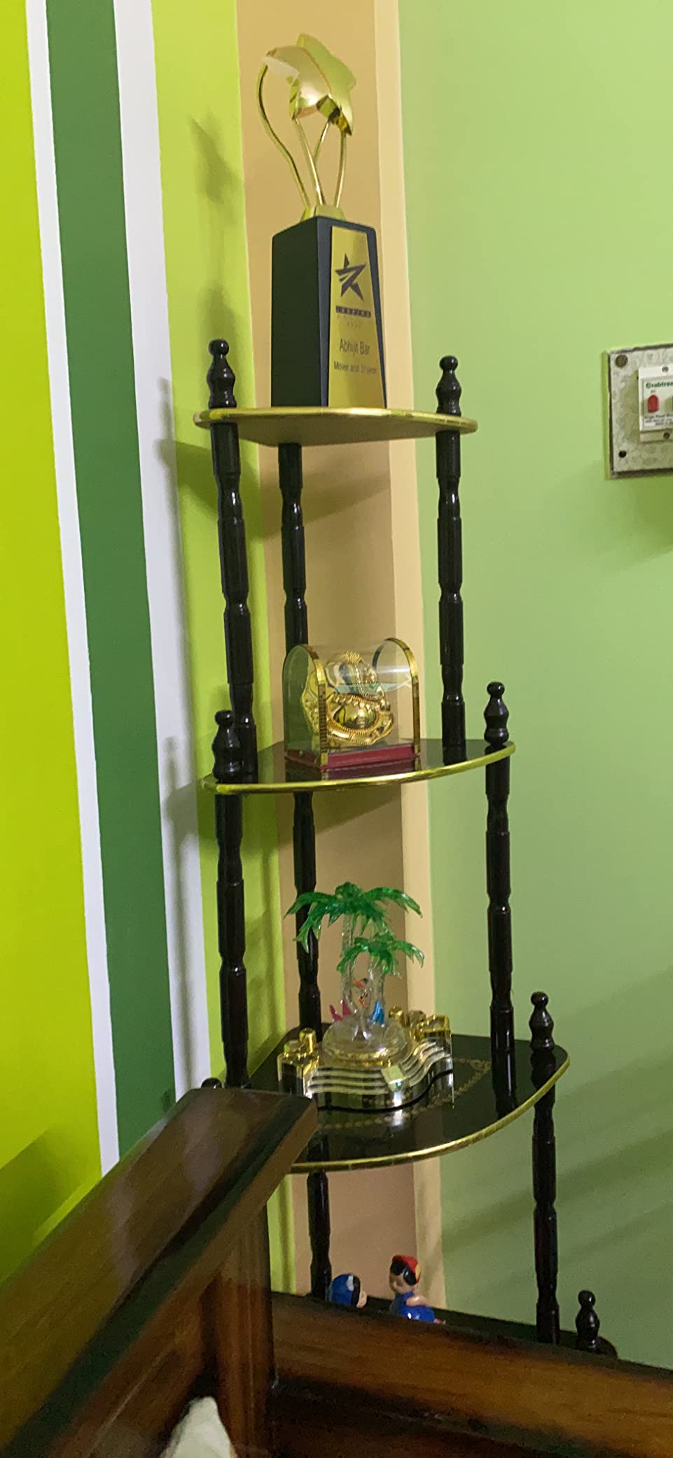 DPH 5 Shelf Wooden Corner, Multipurpose, Wall Corner Table, corner ...