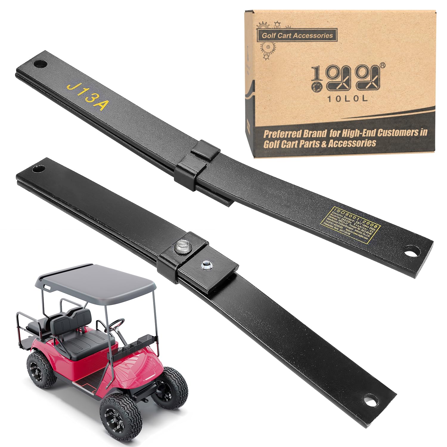 Amazon.com: 10L0L Golf Cart Front Plate Spring, 2-Leaf Rust Proof ...