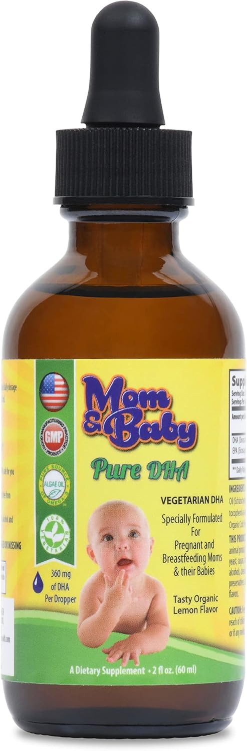 Amazon.com: Mom & Baby Pure Liquid DHA Oil Drops - Prenatal and Infant ...