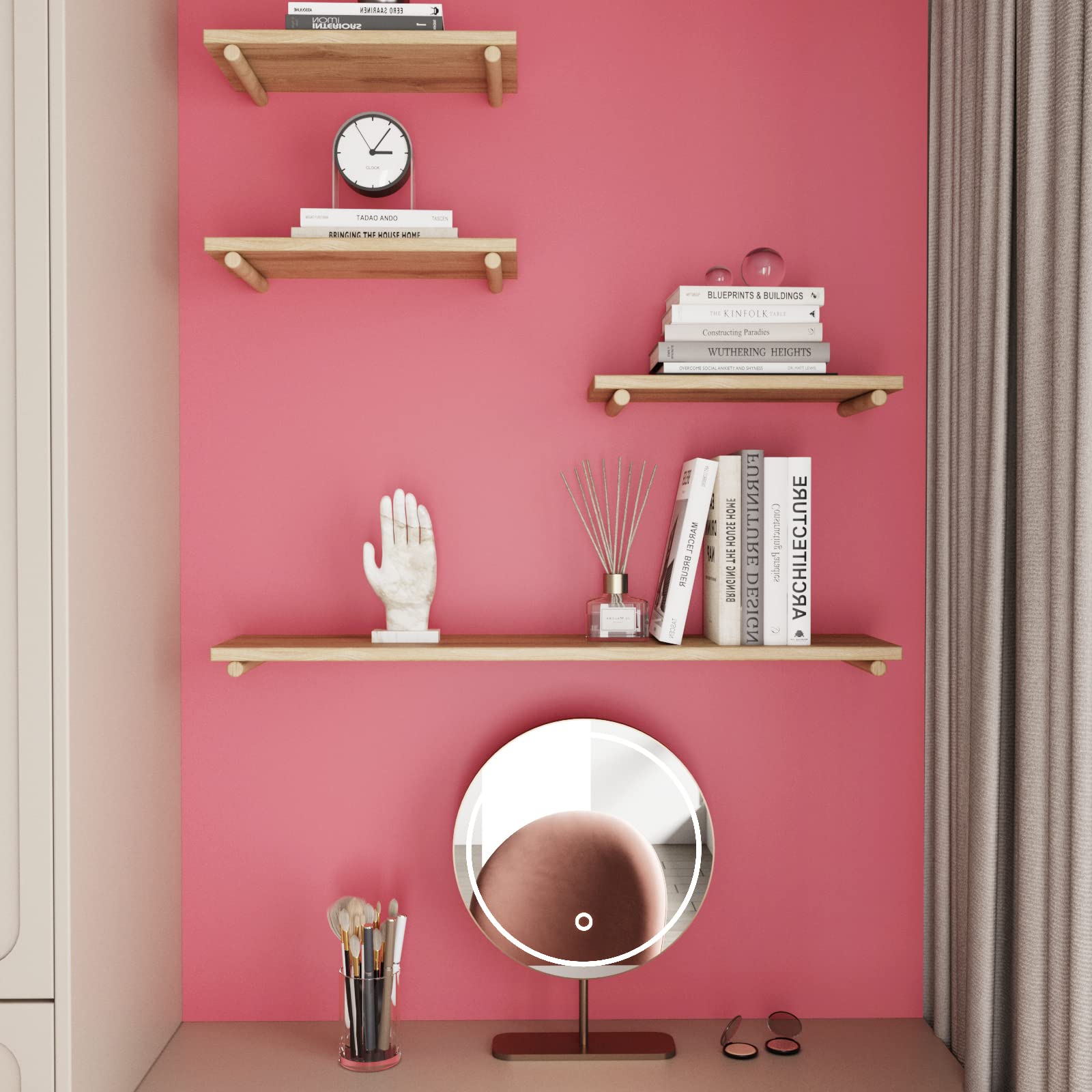 Solid Coral Color Wallpaper