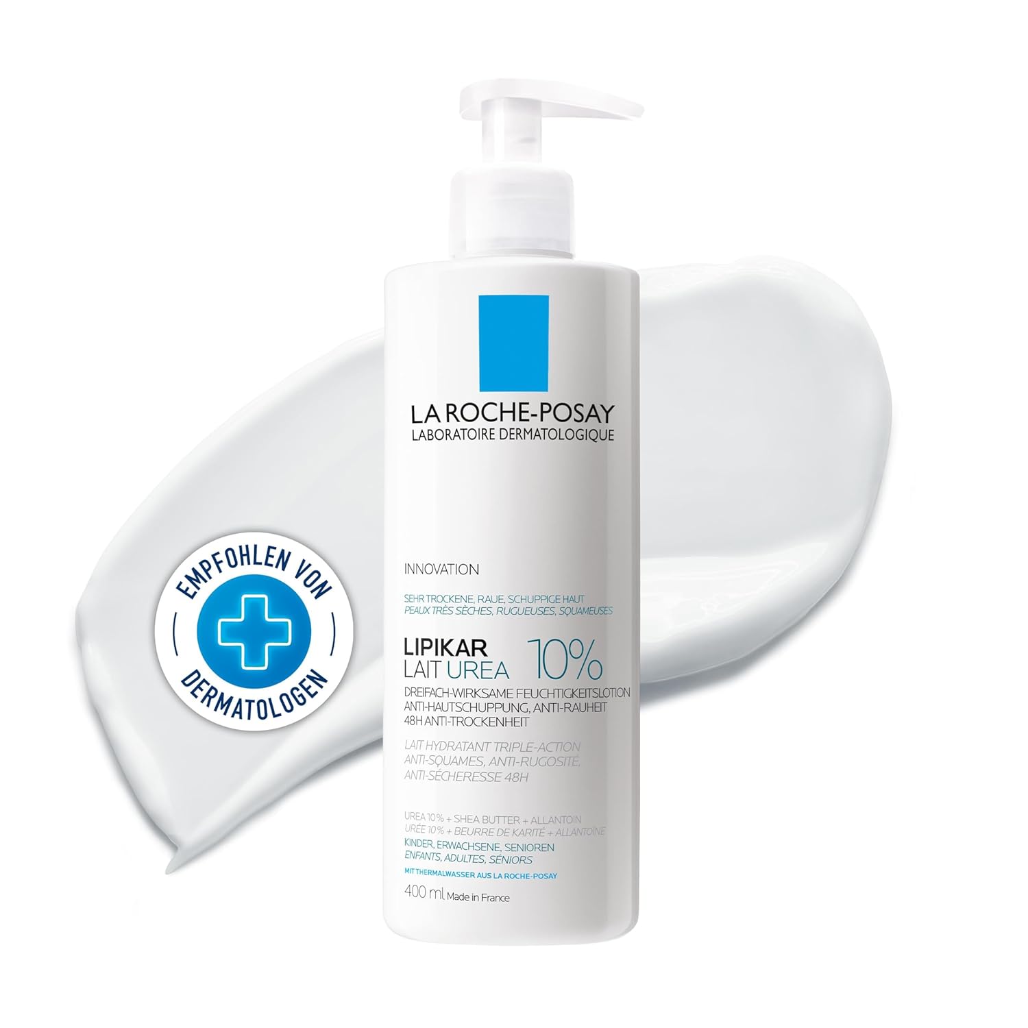 Amazon.com: La Roche-Posay Lipikar Urea 10% Roughness Smoothing Lotion ...