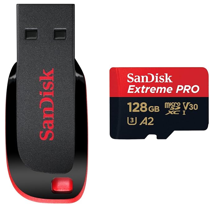 SanDisk Extreme Pro microSD UHS I Card 128GB for 4K Video on ...