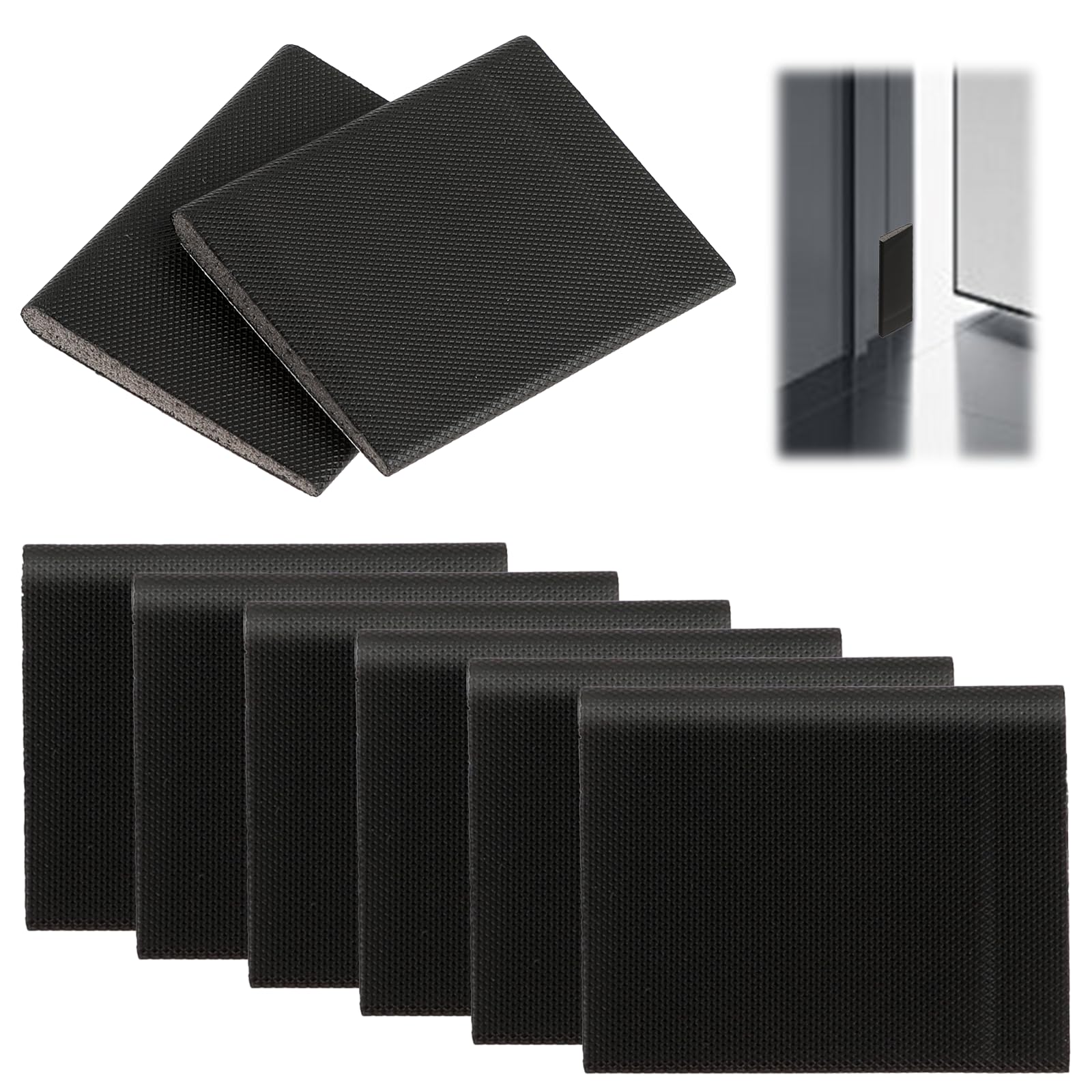 Qianyu 6 Pcs Door Corner Seal Self-Adhesive Exterior Door Frame Sealer ...