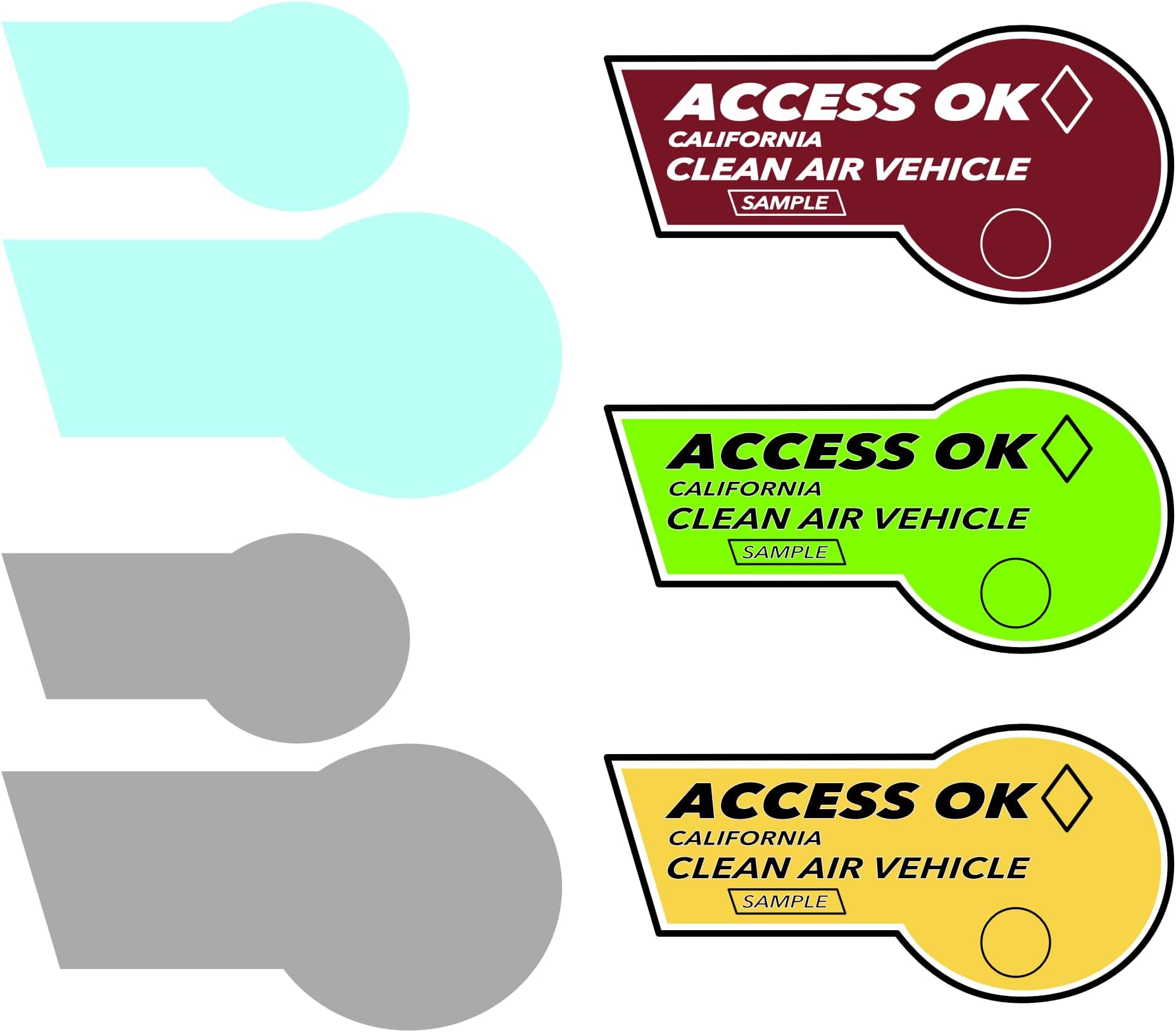 Amazon.com - Auxazalux Removable Permit Magnets for 2022 2023 2024 ...