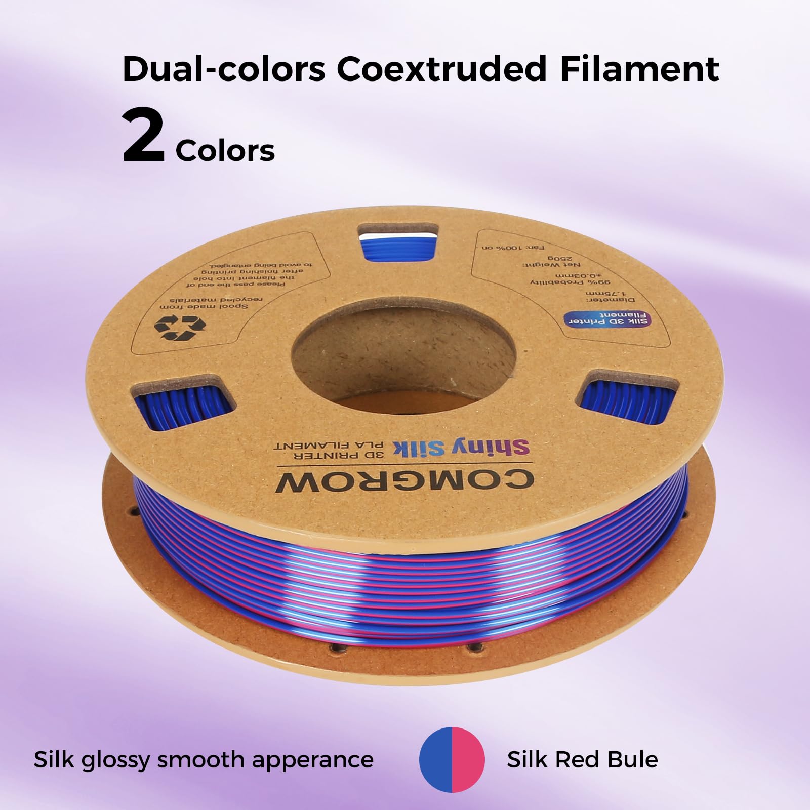 Snapklik.com : Silk Shiny Rainbow Multi-Color 3D Printer Filament, 3D ...