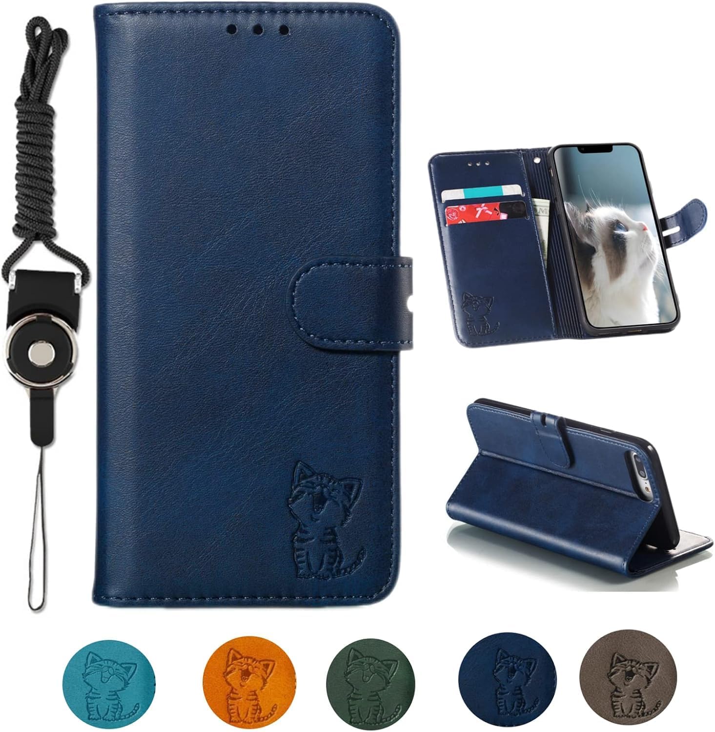 Amazon.co.jp: Pixel 9a Case Flip Type Google Pixel 9a Case with Neck ...