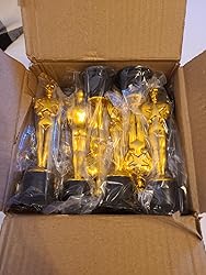 Amazon.com: Jorpneost 24 Pcs Gold Award Trophies,Mini Trophy Party ...