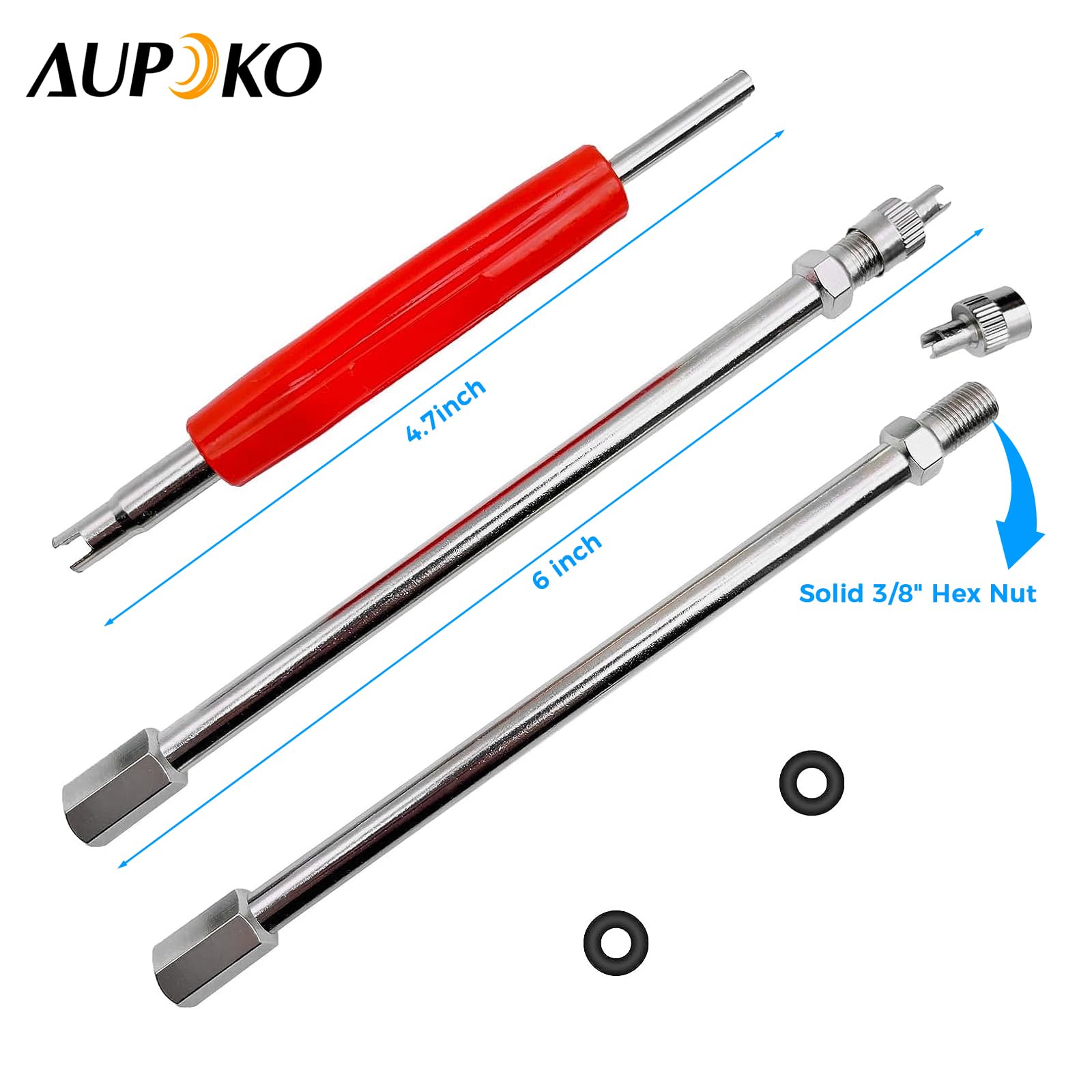Snapklik.com : 6Inch Dually Valve Stem Extenders, Heavey Duty, Include ...