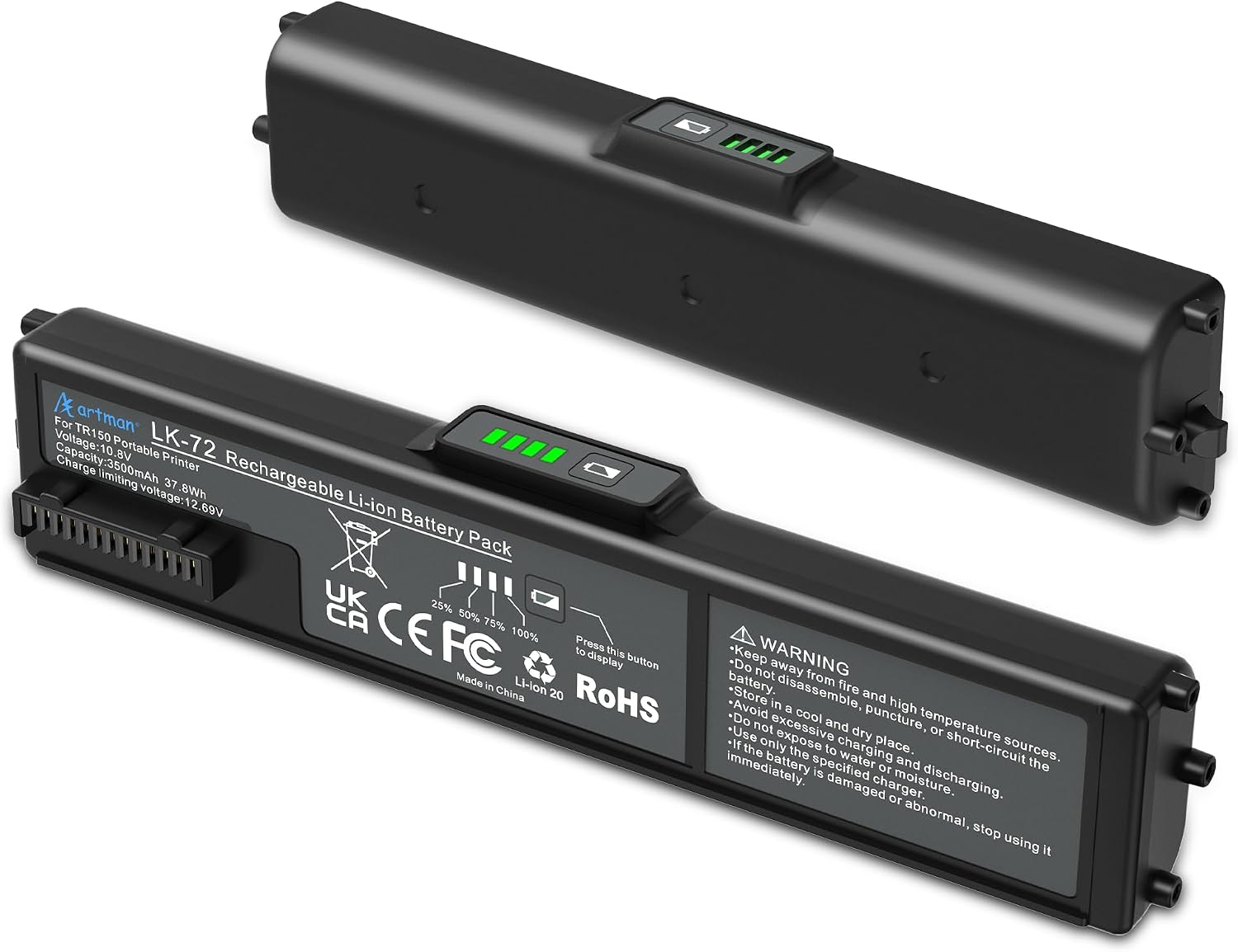 Amazon.com: Artman LK-72 Battery Pack 3500mAh Compatibile with Canon ...