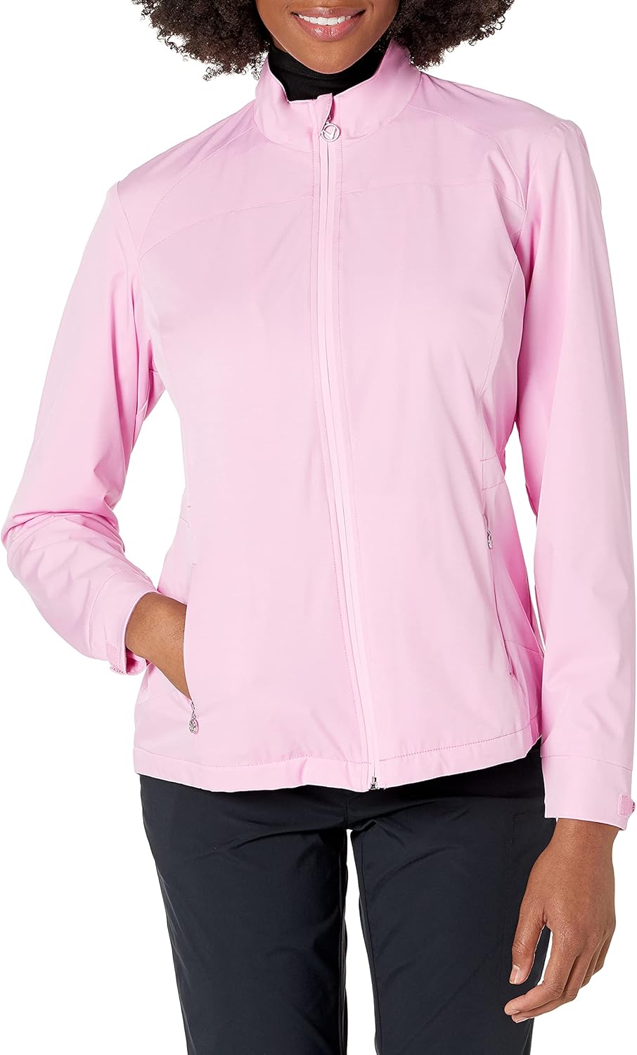 Amazon.com : Callaway Women's Full Zip Windwear Jacket : Clothing ...