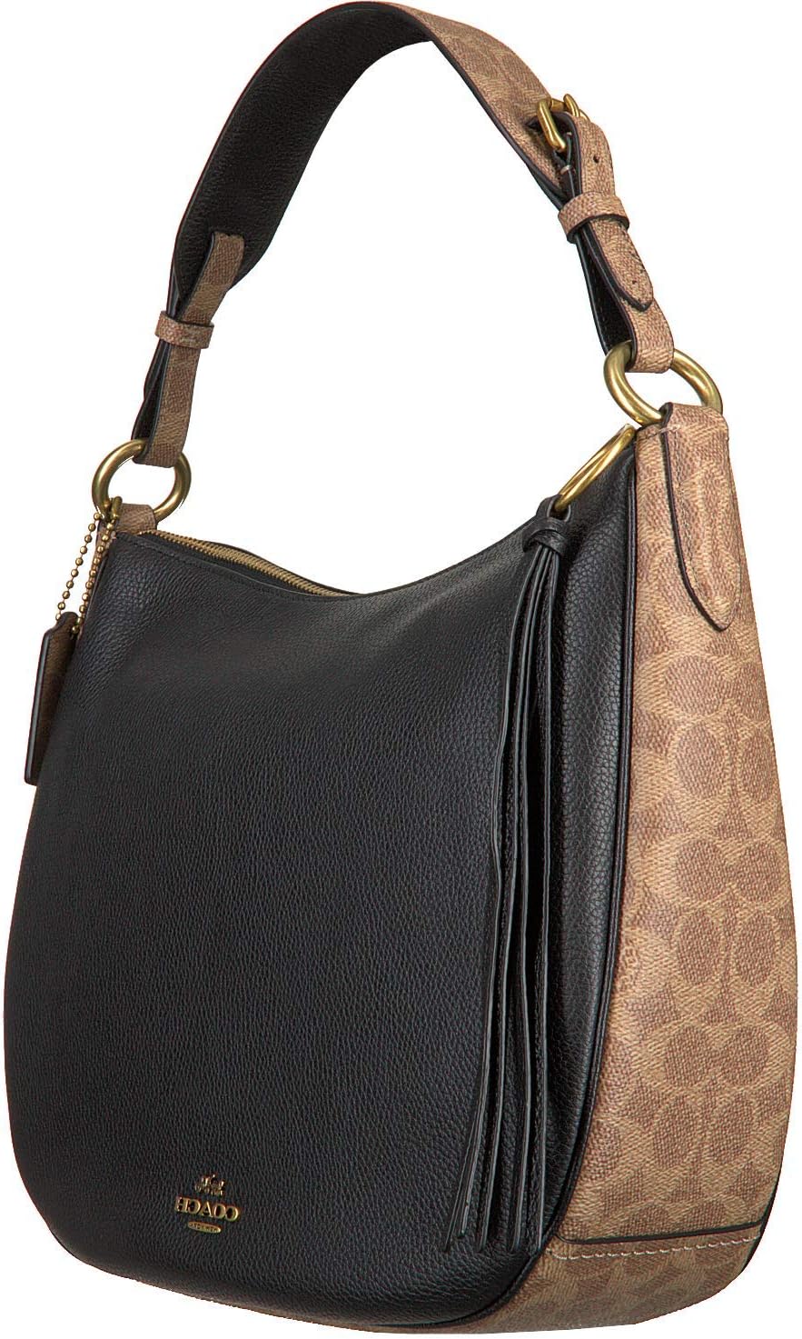 Amazon.com: Coach Sutton Hobo Ladies Medium Two Tone Leather Shoulder ...