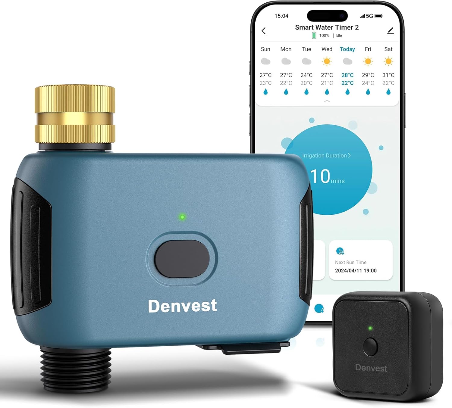 Amazon.com: WiFi Water Timer with Brass Inlet, 1 Zone Smart Sprinkler ...