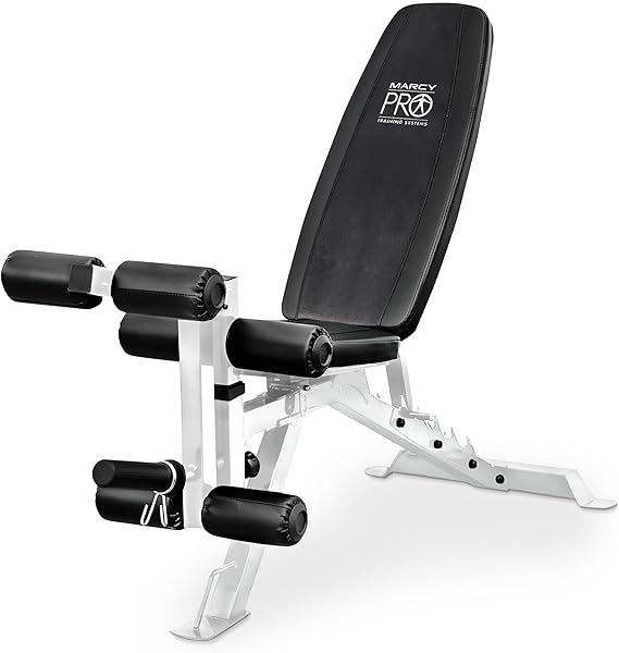 Amazon.com: Marcy Foldable Full-Body Workout Bench with Adjustable 6 ...