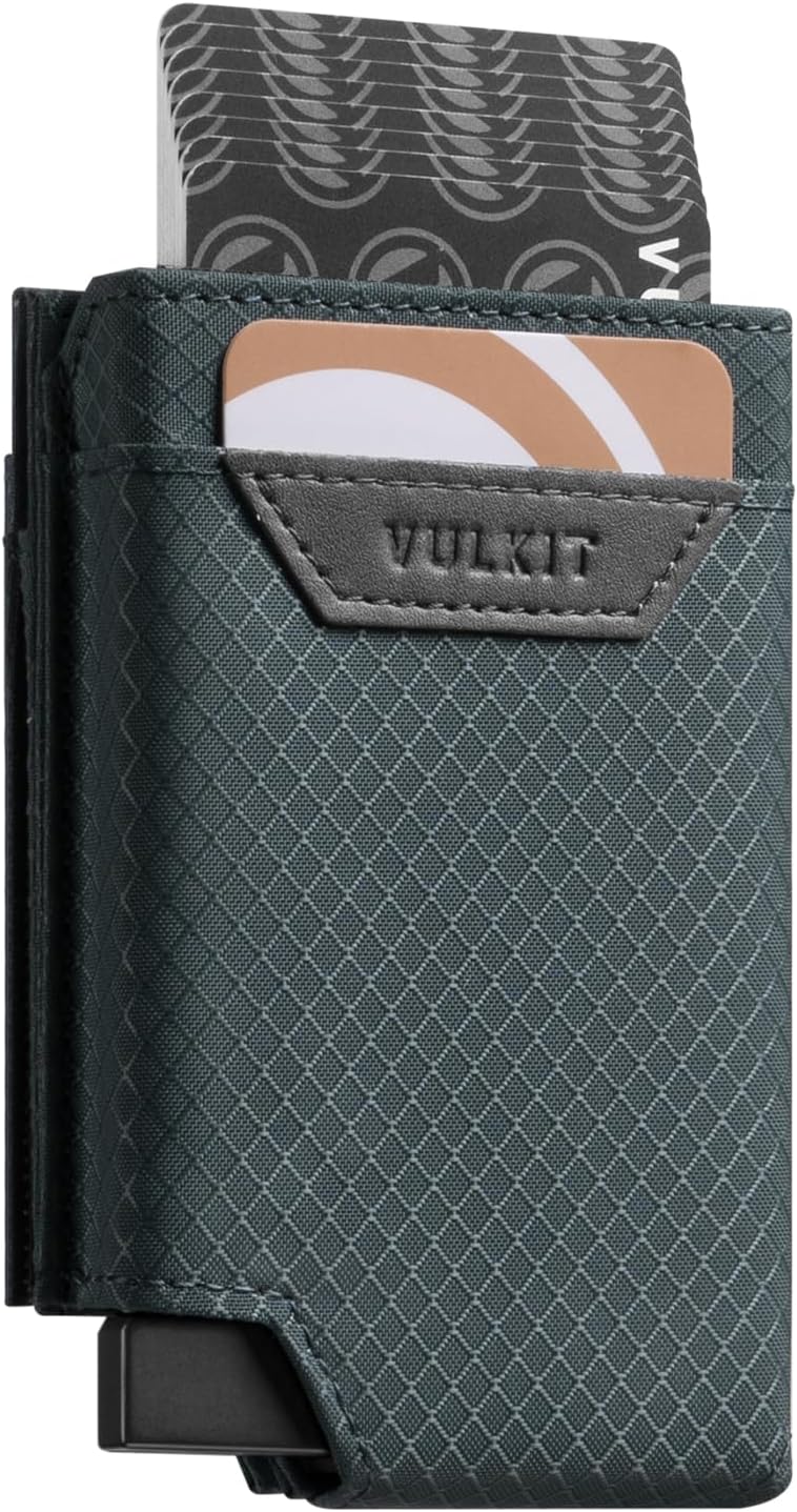 Amazon.com: VULKIT Bifold Pop up Card Holder with Money Compartment ...