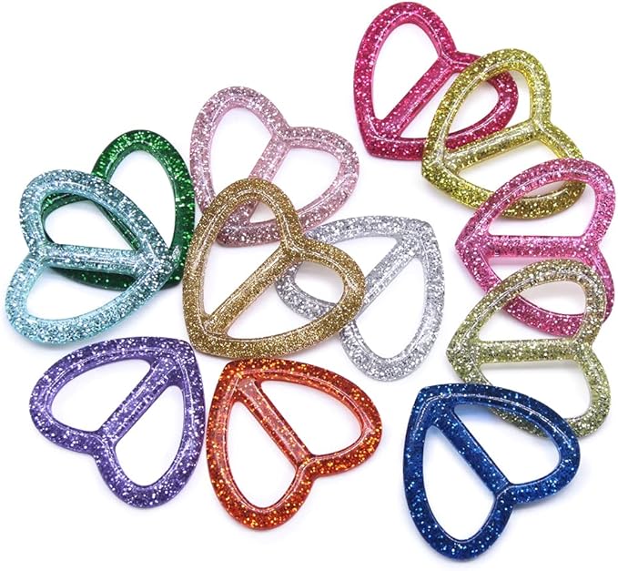 Amazon.com: SEMINI 12PCS T-shirt Clips 1 inch T Shirt Plastic Heart ...