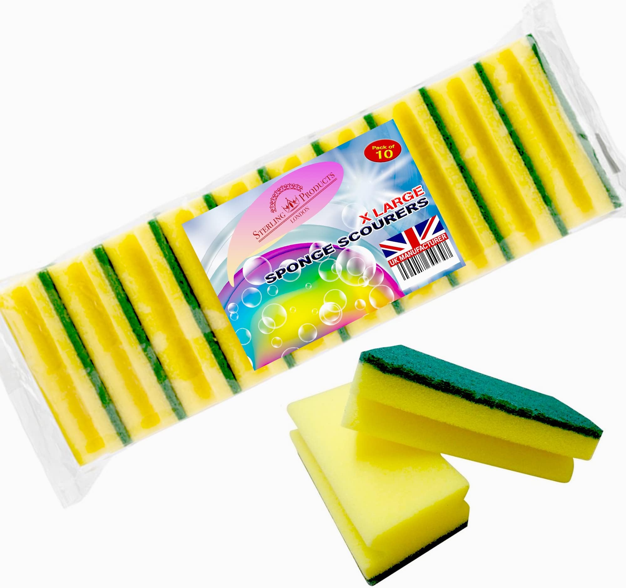 Sorbo Extra Large Scouring Sponges, Extra Strong Cleaning sponges for ...