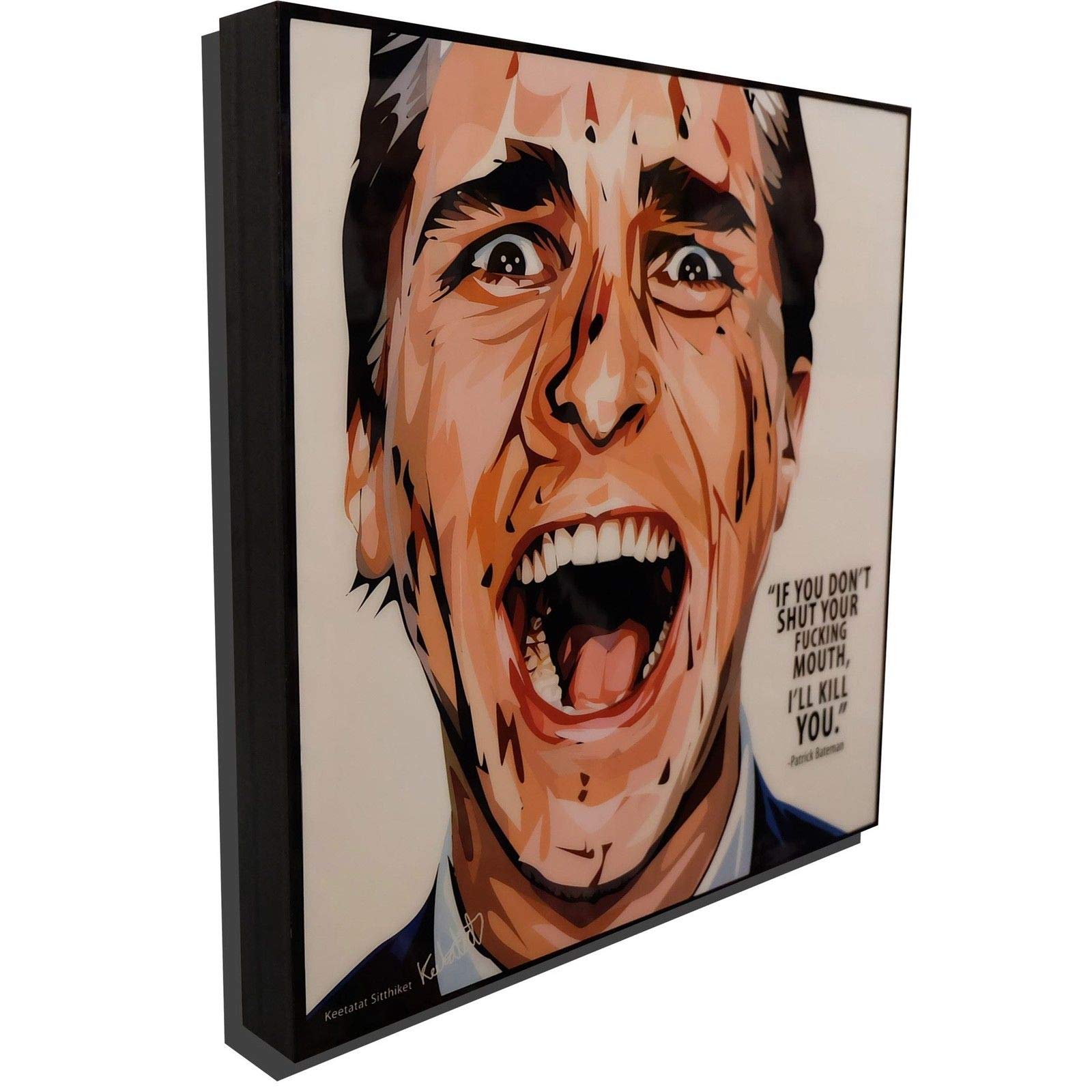 Buy Patrick Bateman American Psycho POP Art Print Canvas Quotes Wall ...