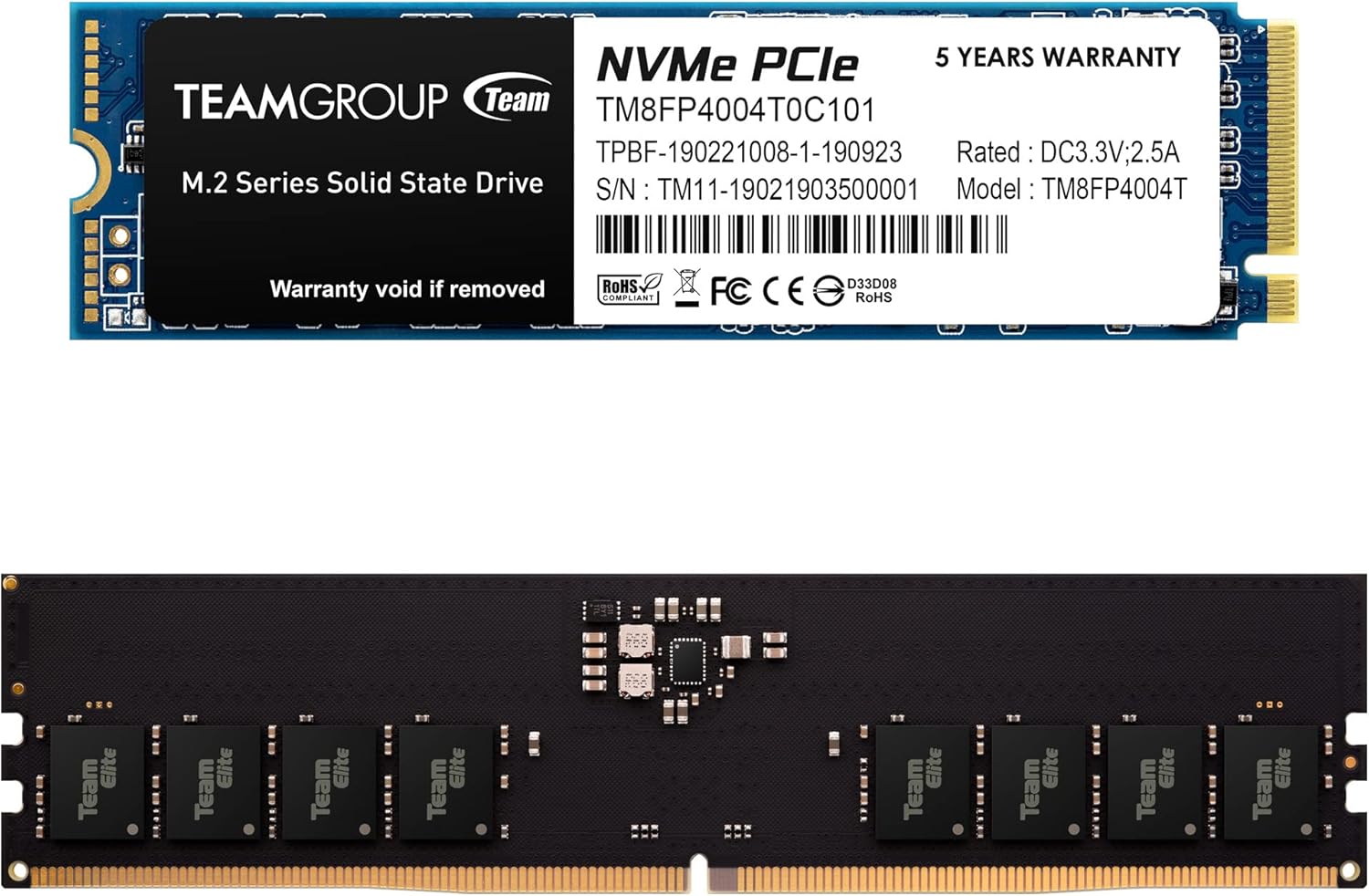 TEAMGROUP MP34 4TB TLC NVMe PCIe Gen3x4 M.2 2280 SSD Read/Write 3,500/ ...