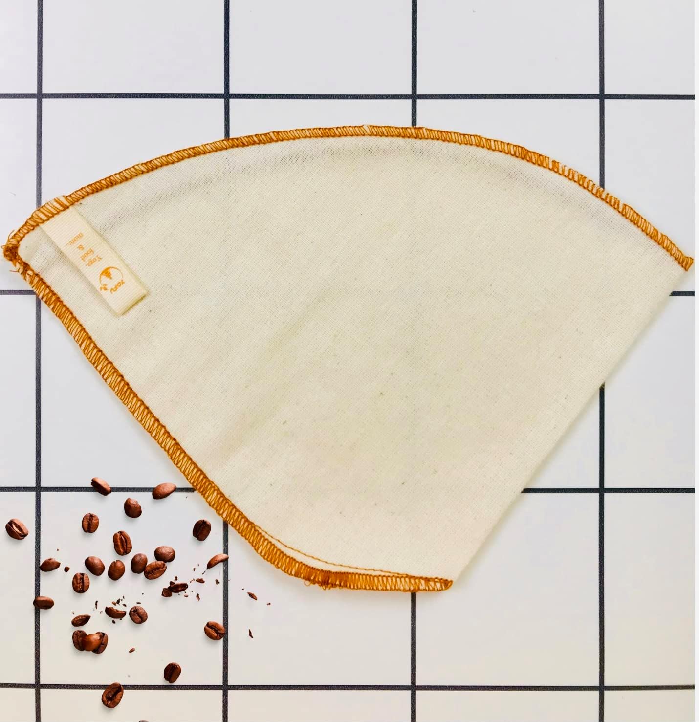 Amazon.com: Reusable Organic Cotton Coffee Filters (One Pack, No:4 ...