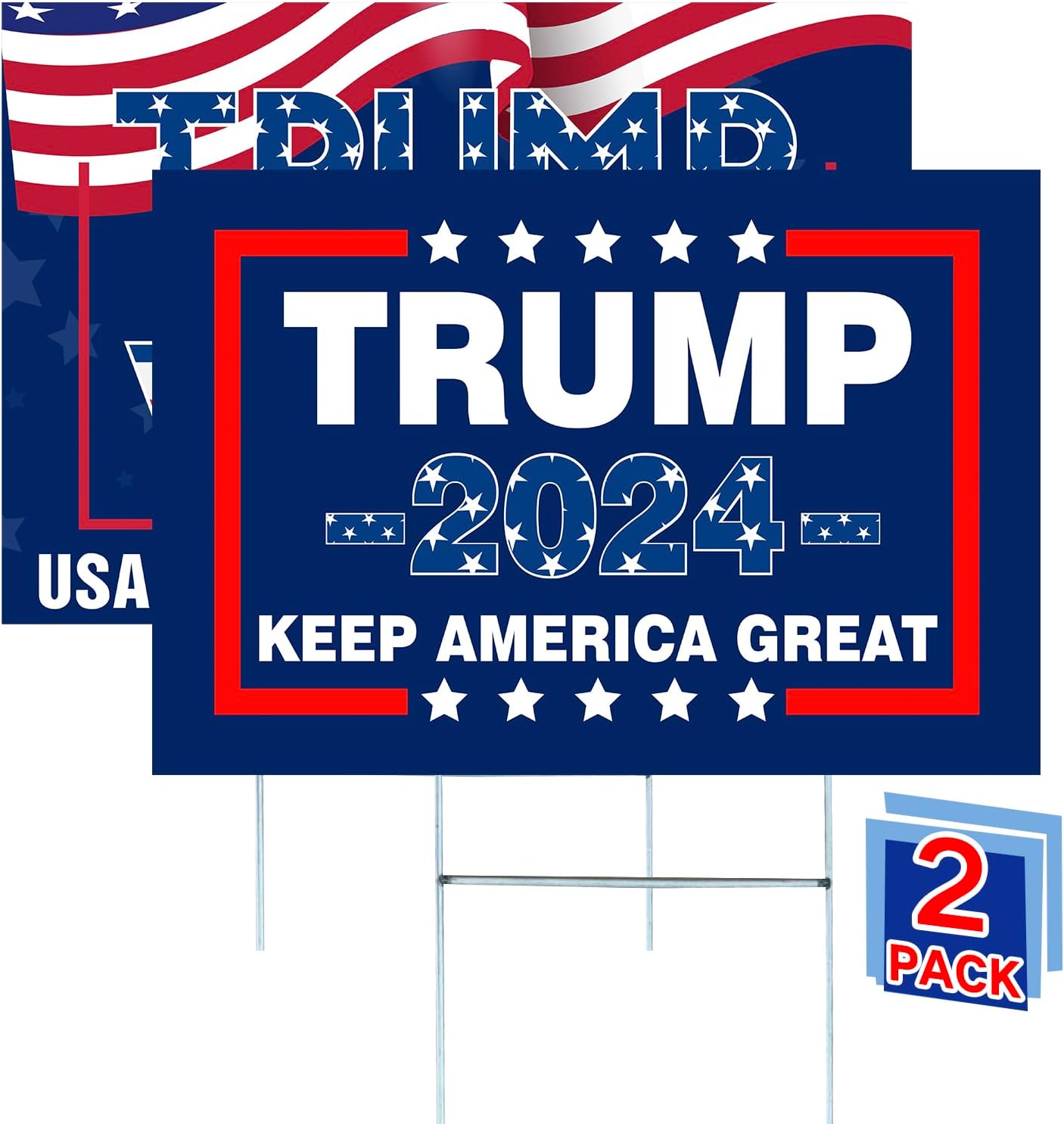 Amazon.com : Trump Vance Yard Sign,18x12In Campaign Signs With H-Stakes ...