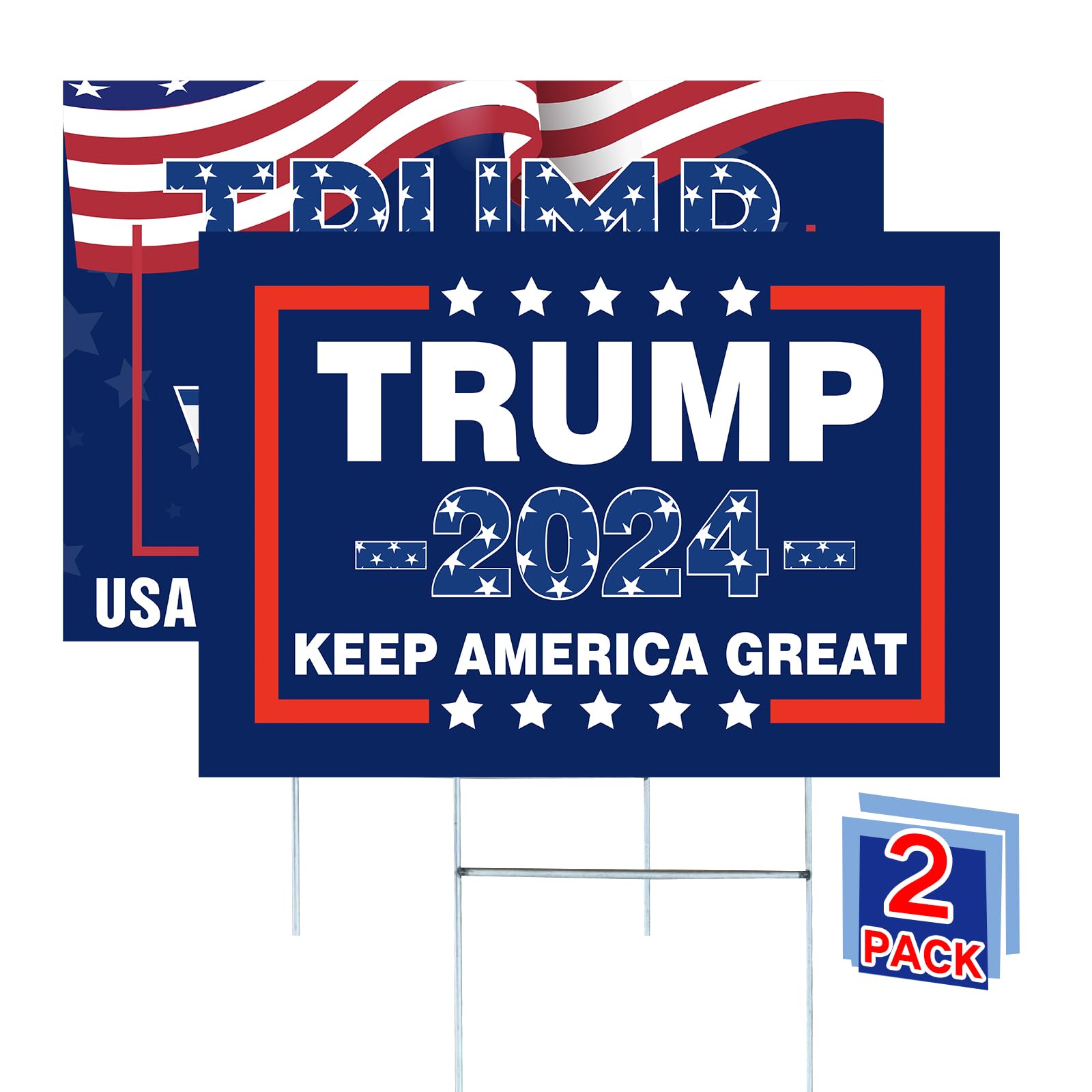 Amazon.com : Trump Vance Yard Sign,18x12In Campaign Signs With H-Stakes ...