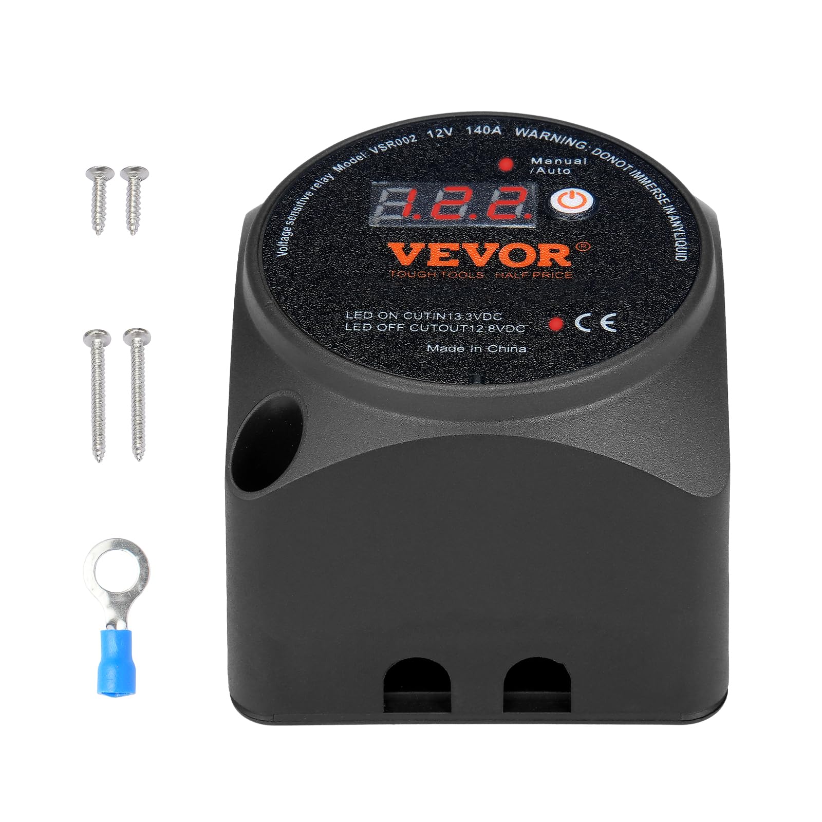 Snapklik.com : VEVOR Dual Battery Isolator Kit, 12V 140Amp, Manual And ...