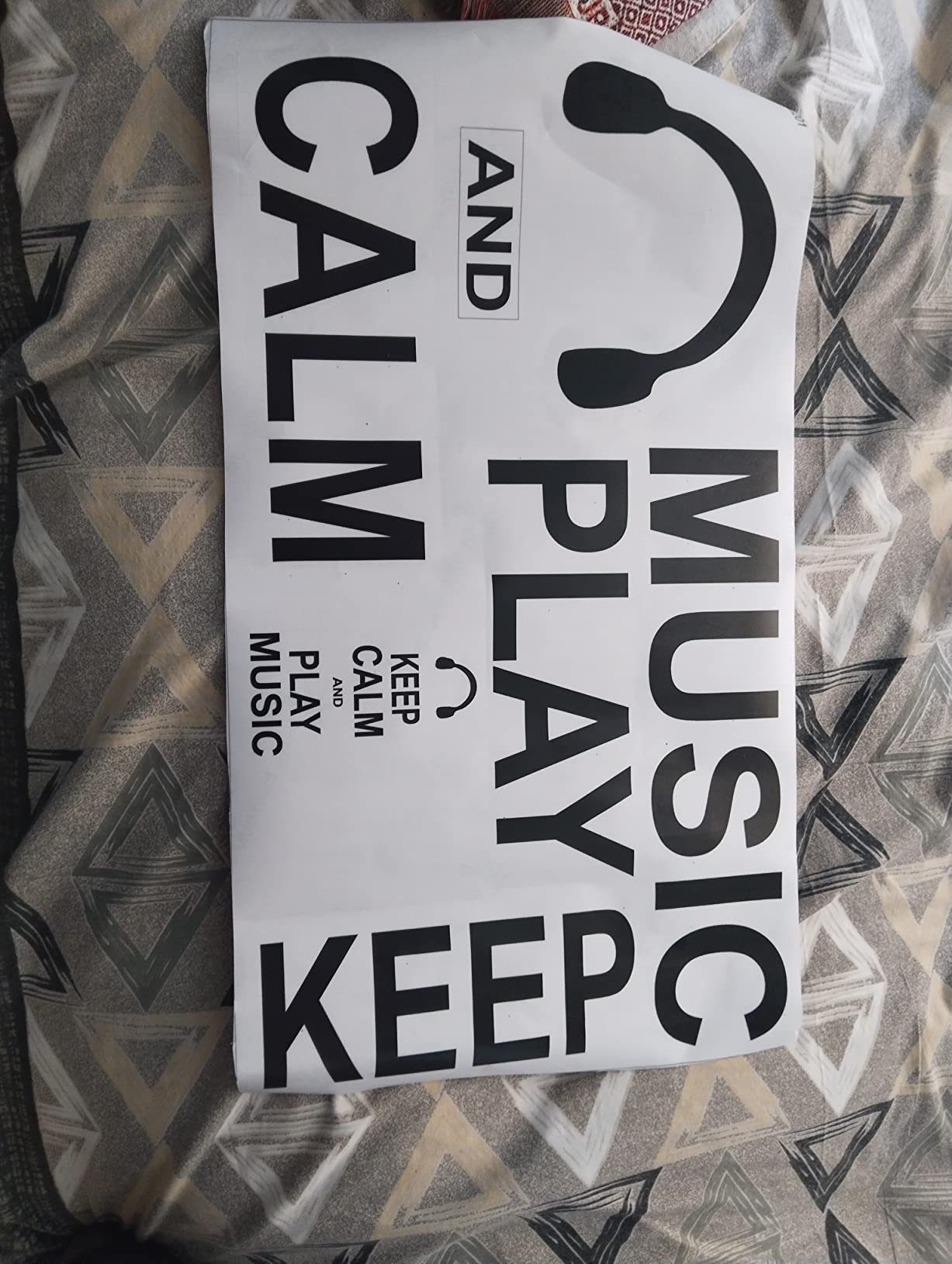 Sticker Studio Play Music Wall Sticker (PVC Vinyl,Size -58 cm x 121 cm ...